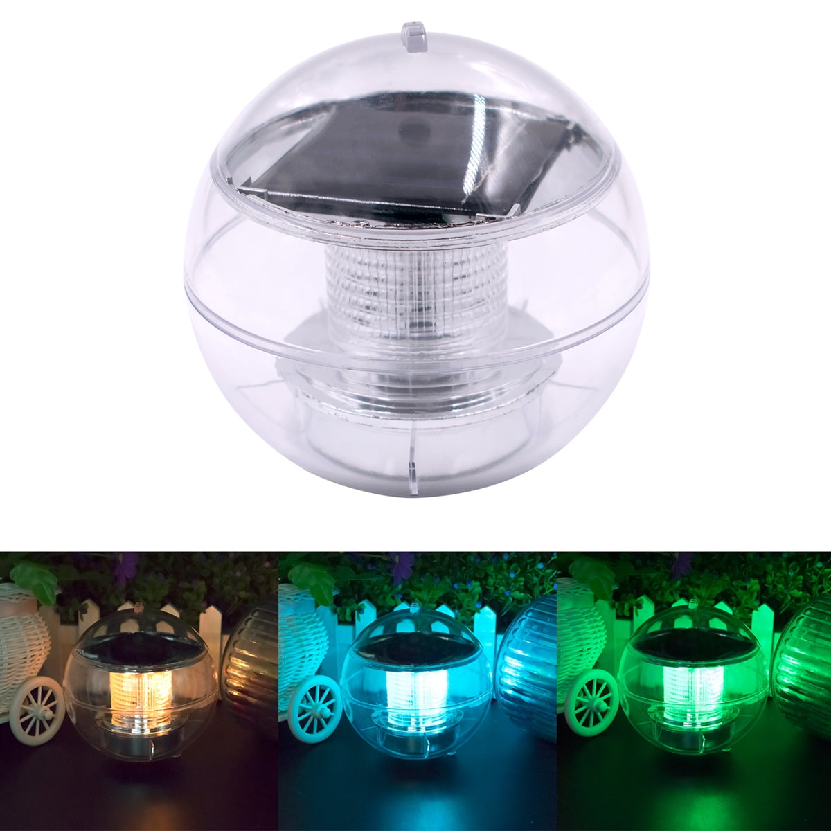 Solar Floating Light Pond Light Waterproof ABS Plastic with Color ...