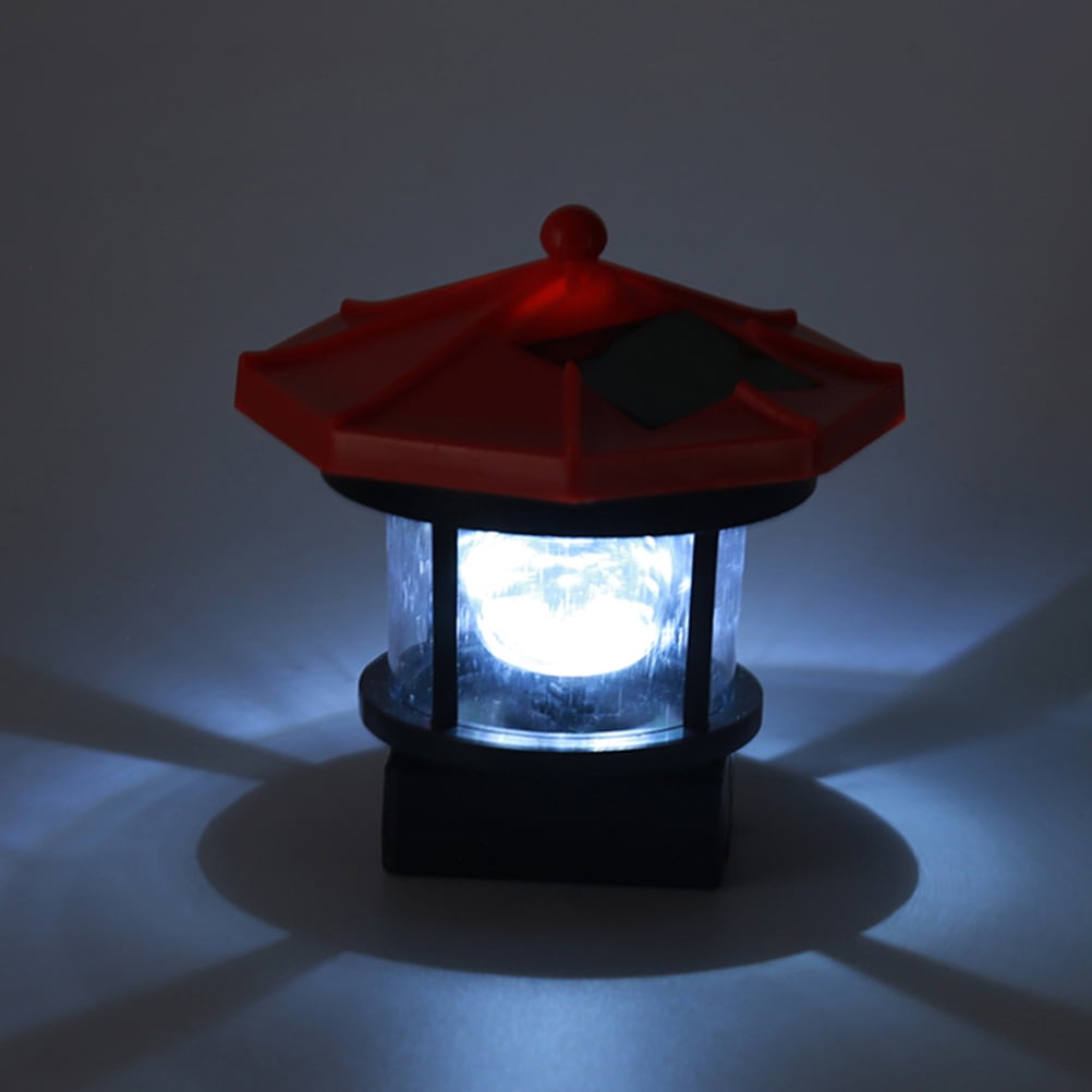 HOMEMAXS SolarPowered LED Lighthouse Yard Light for Outdoor Decor Made ...