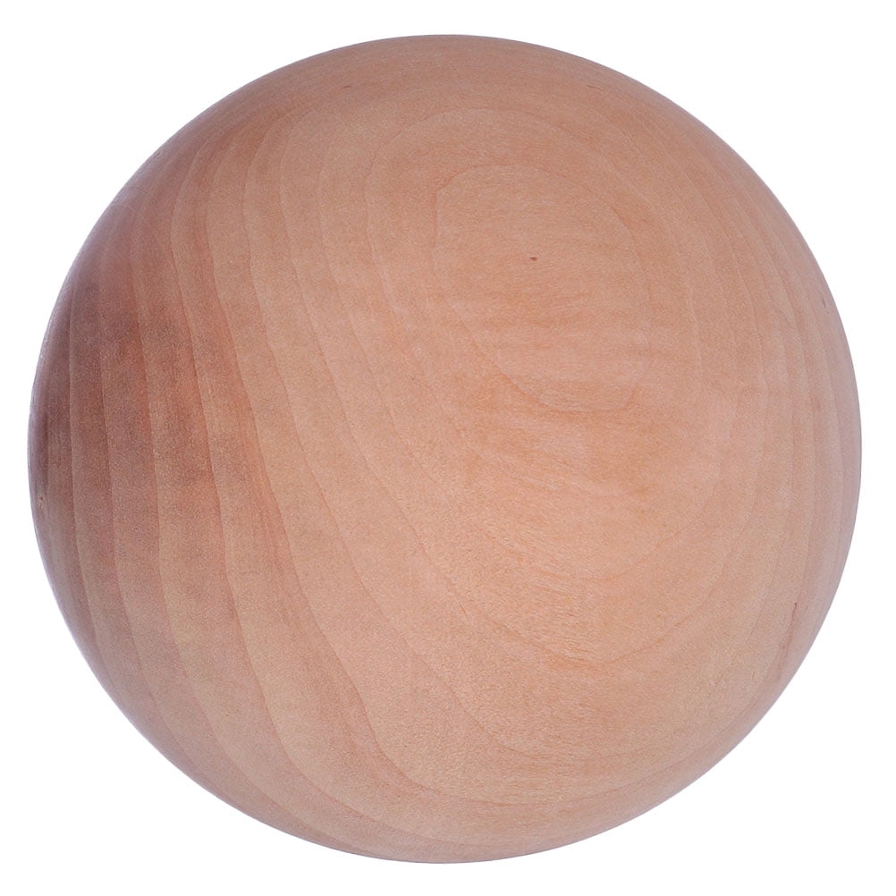 HOMEMAXS Solid Wooden Ball Blank Wood Ball Handmade Craft Material DIY ...
