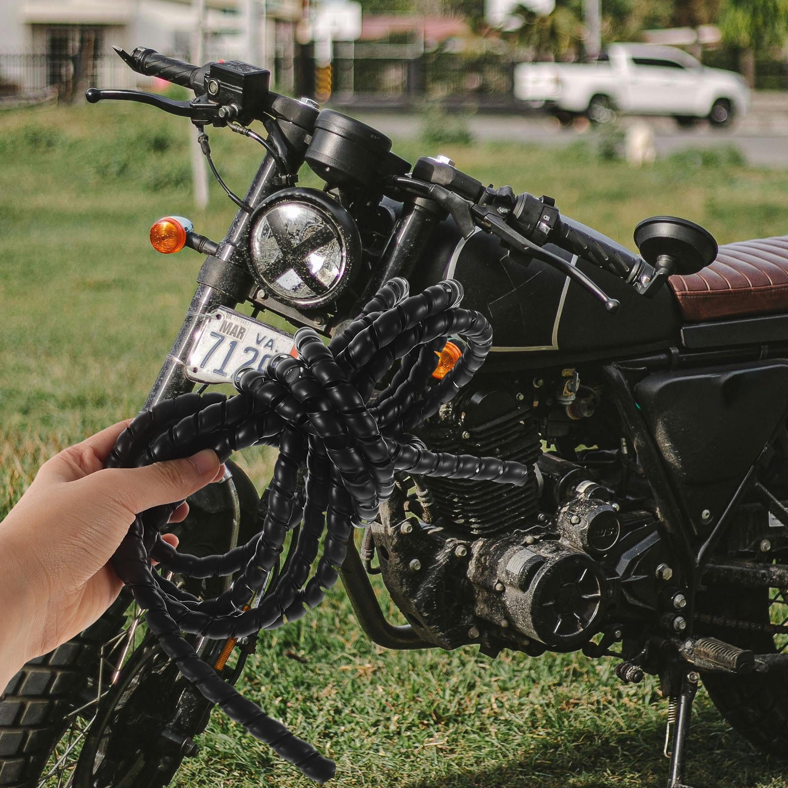 HOMEMAXS Spiral Cable Protector Wire Sleeve for Electric Bikes Cable ...