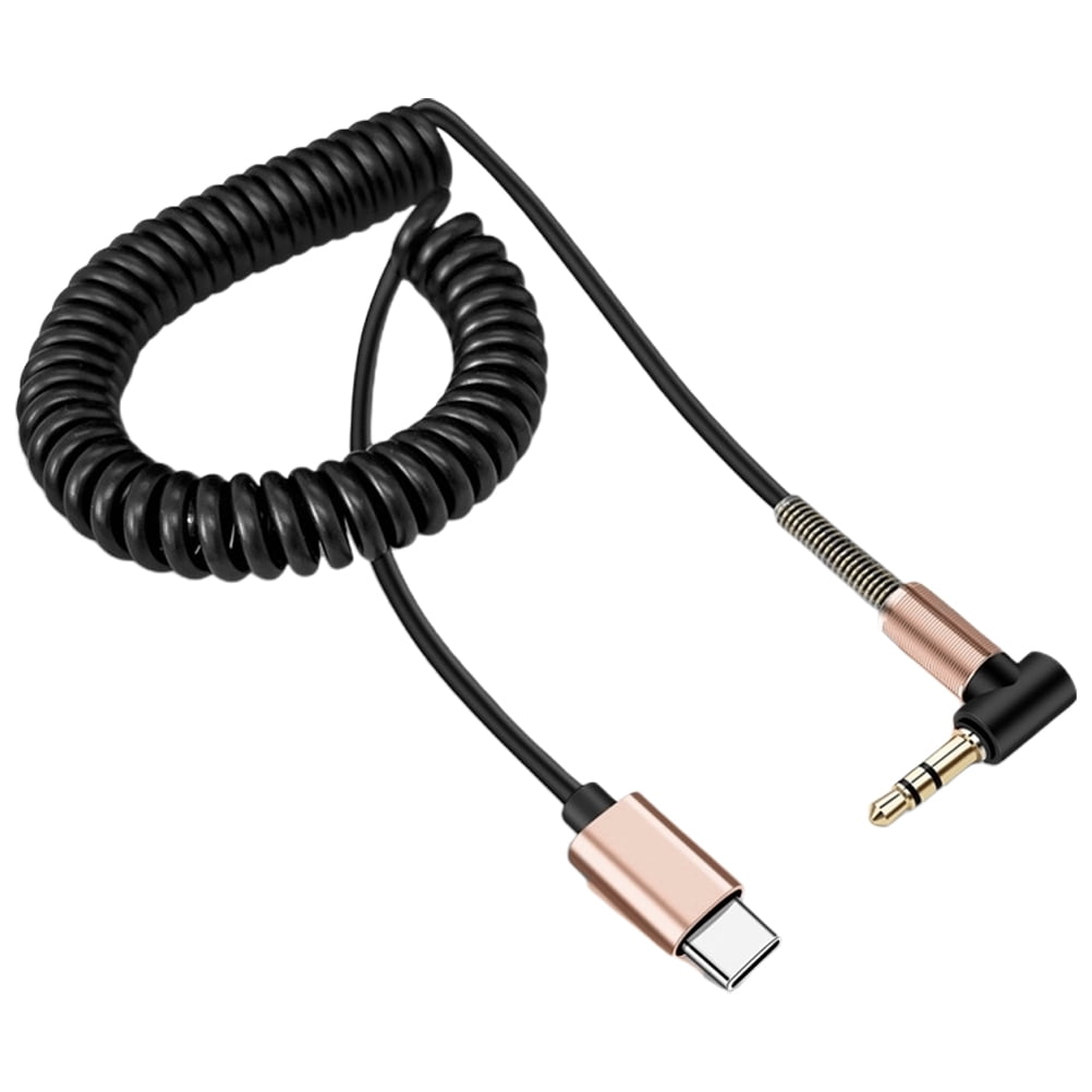 HOMEMAXS Spring Audio Cable Jack Cord Aux Extension Adapter Headphone - Walmart.com