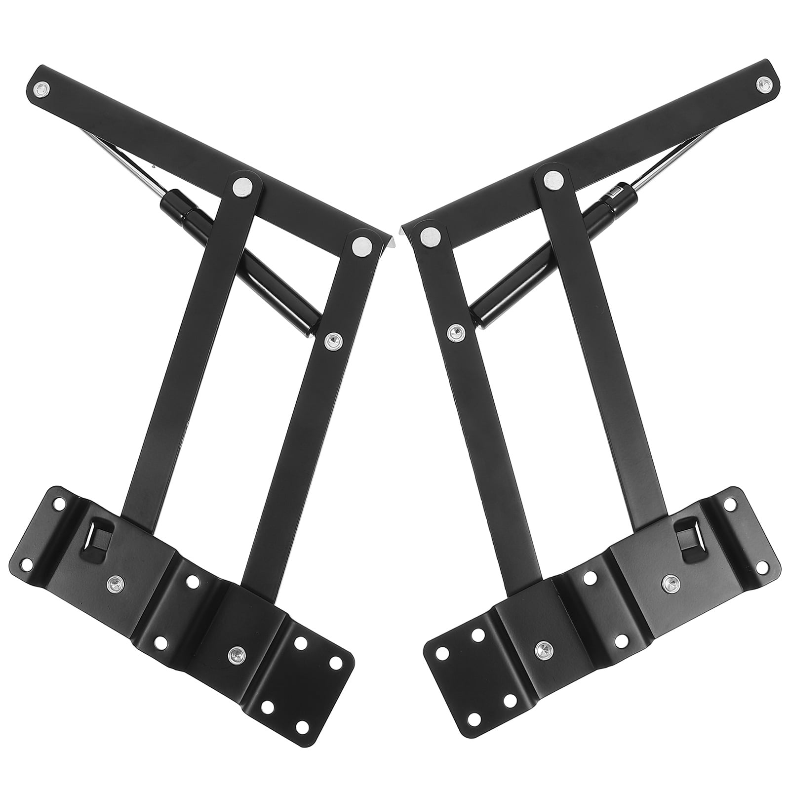 HOMEMAXS Spring Loaded Hinges Gate Automatic Door Closer Risers Black ...