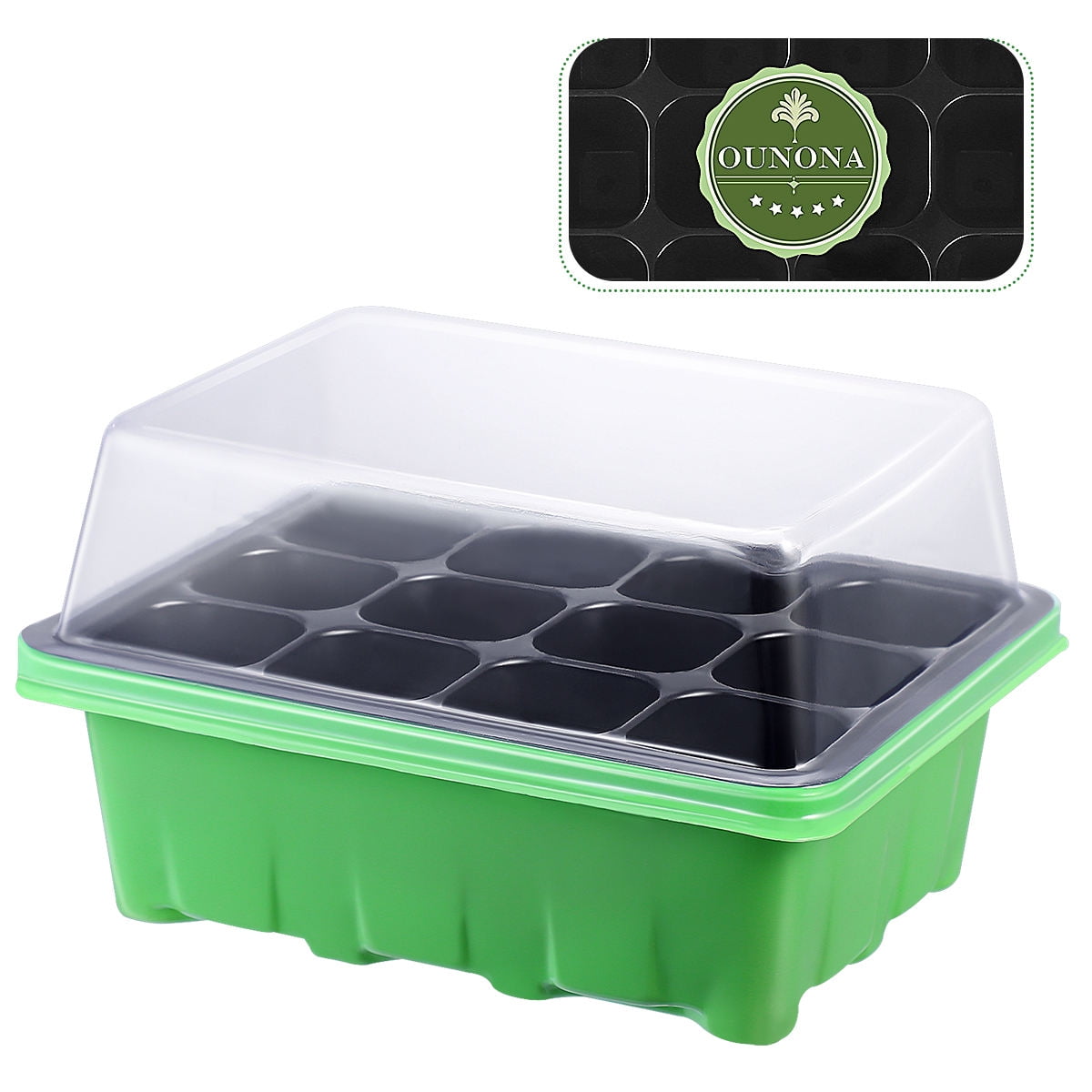 Plastic sprouter with Transparent Lid for Planting Promotes Growth and ...