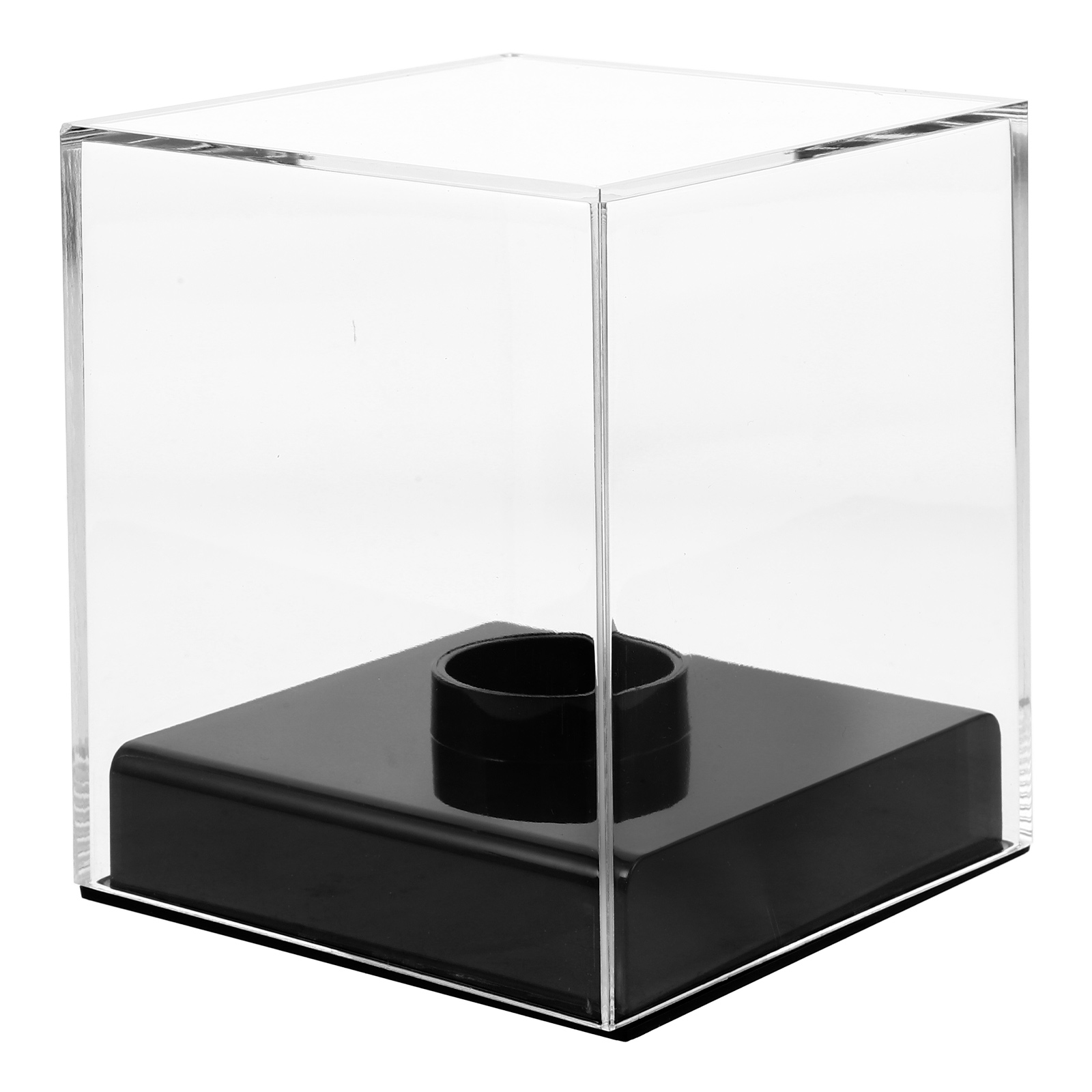 HOMEMAXS Square Baseball Display Case Clear Acrylic Cube Baseball ...