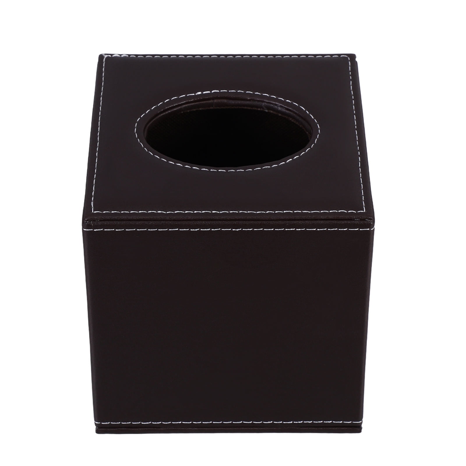 HOMEMAXS Square Fake Leather Tissue Box Bathroom Organizer Toilet Paper ...