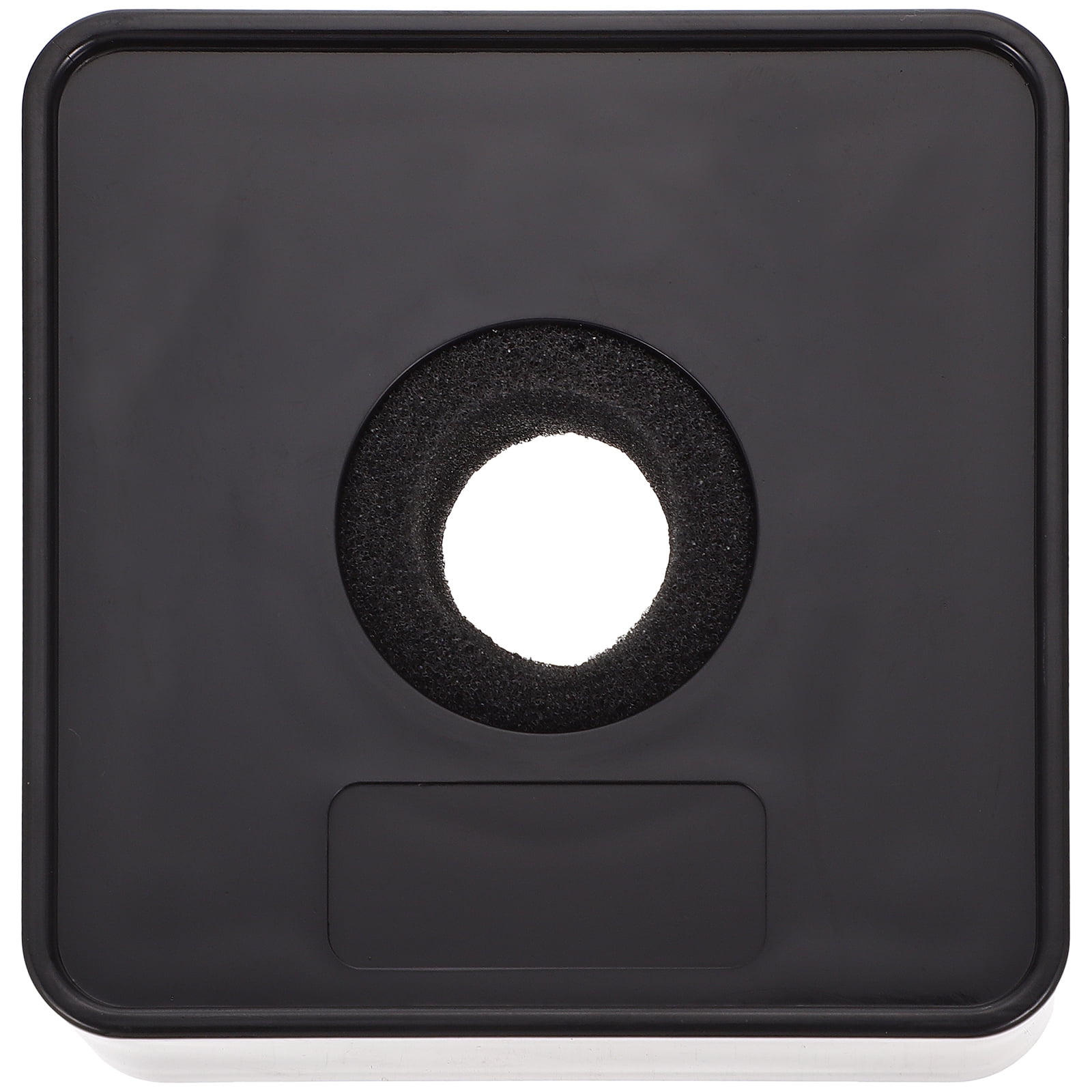 HOMEMAXS Square Mic Flag Microphone Logo Professional Interview Large ...