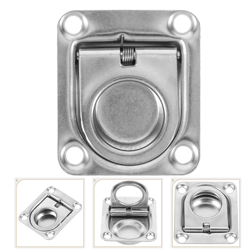 HOMEMAXS Stainless Boat Hatch Grip Rings Pull Handle Polished Silver ...