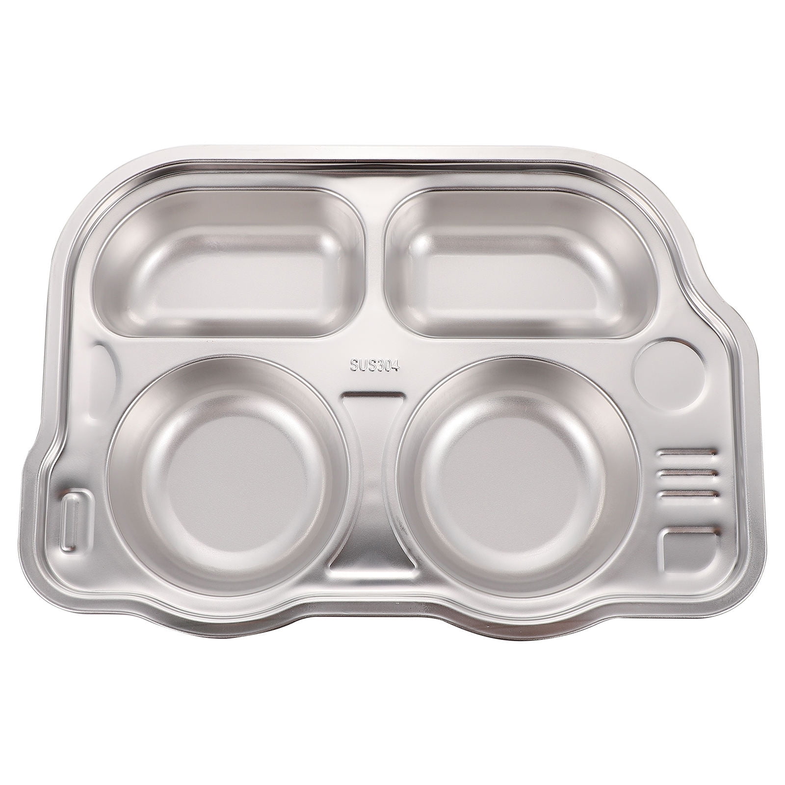 HOMEMAXS Stainless Divided Plate Food Separation for Kids Dishware ...