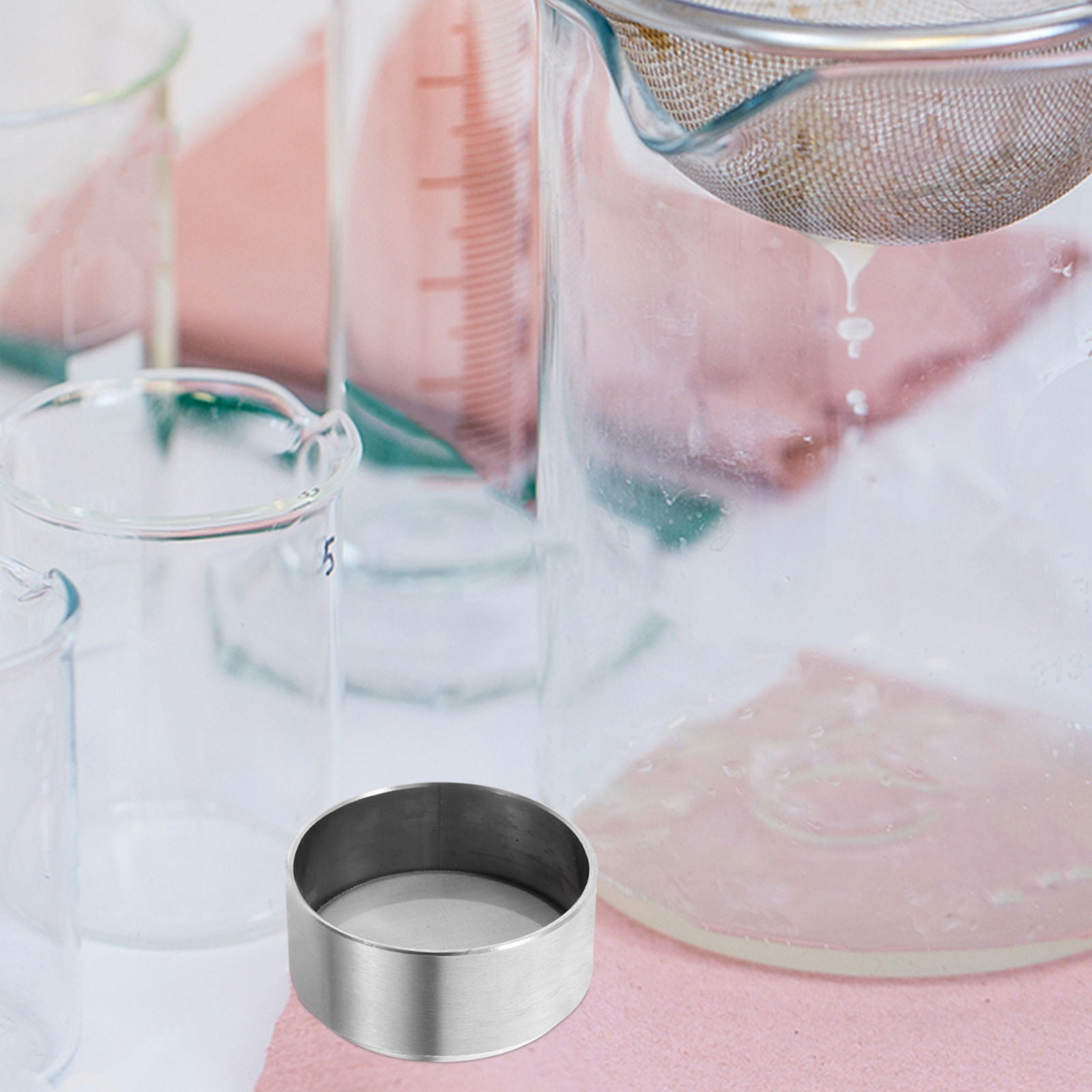 HOMEMAXS Stainless Steel 5cm Fine Mesh Sieve Laboratory Sieve For ...