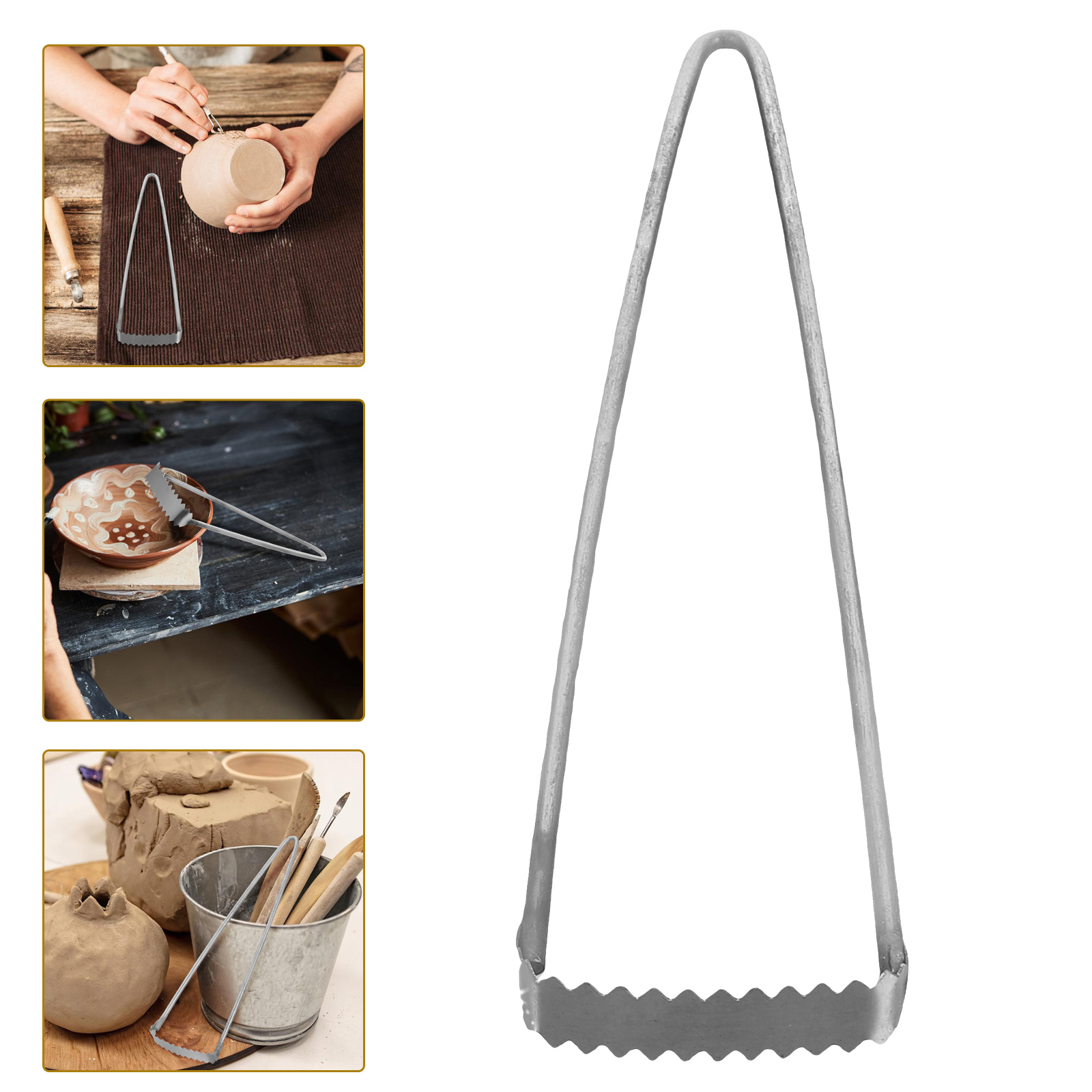 HOMEMAXS Stainless Steel Clay Sculpting Scraper for Pottery Making and ...