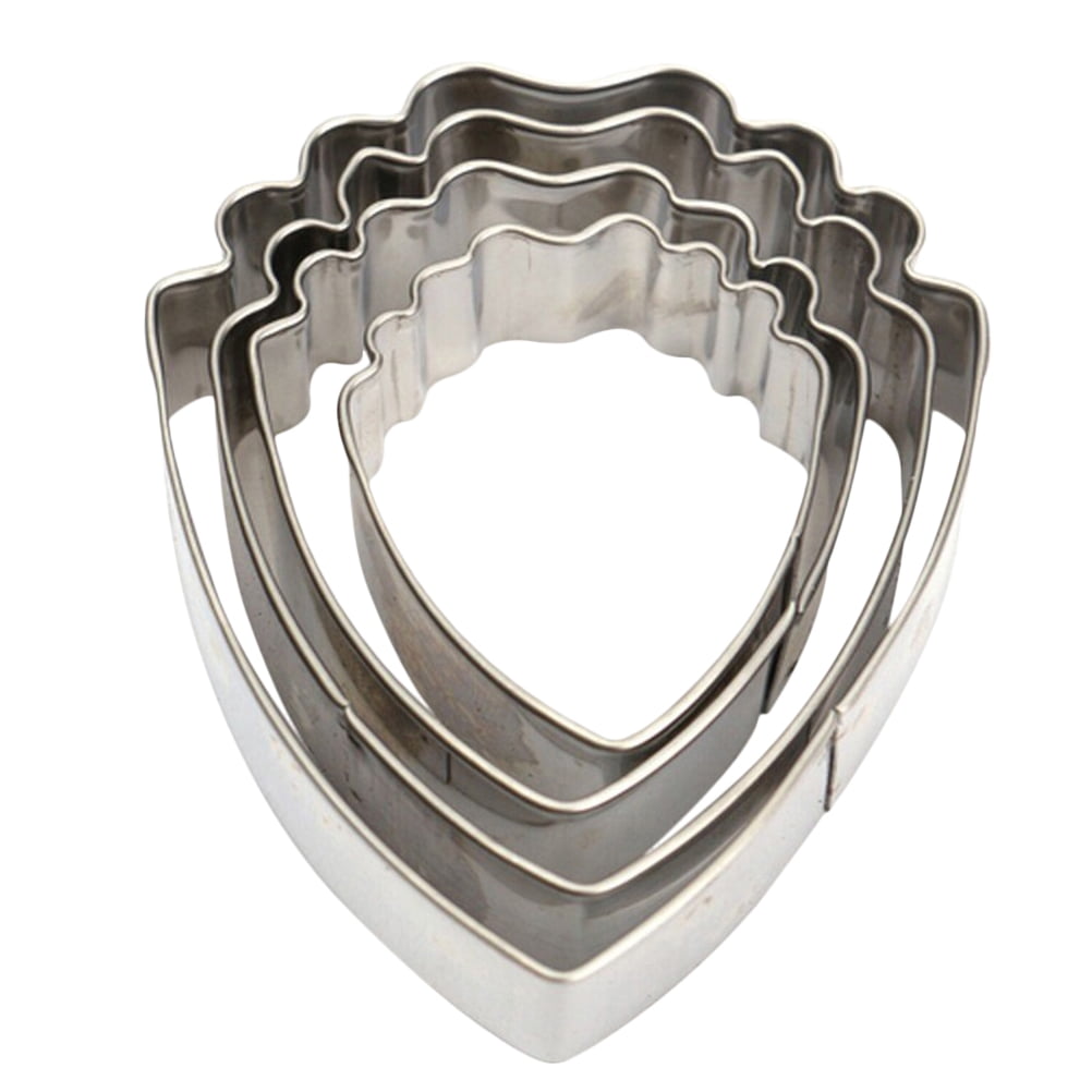 HOMEMAXS Stainless Steel Cookie Cutters Set of 4 with Peony Petal ...
