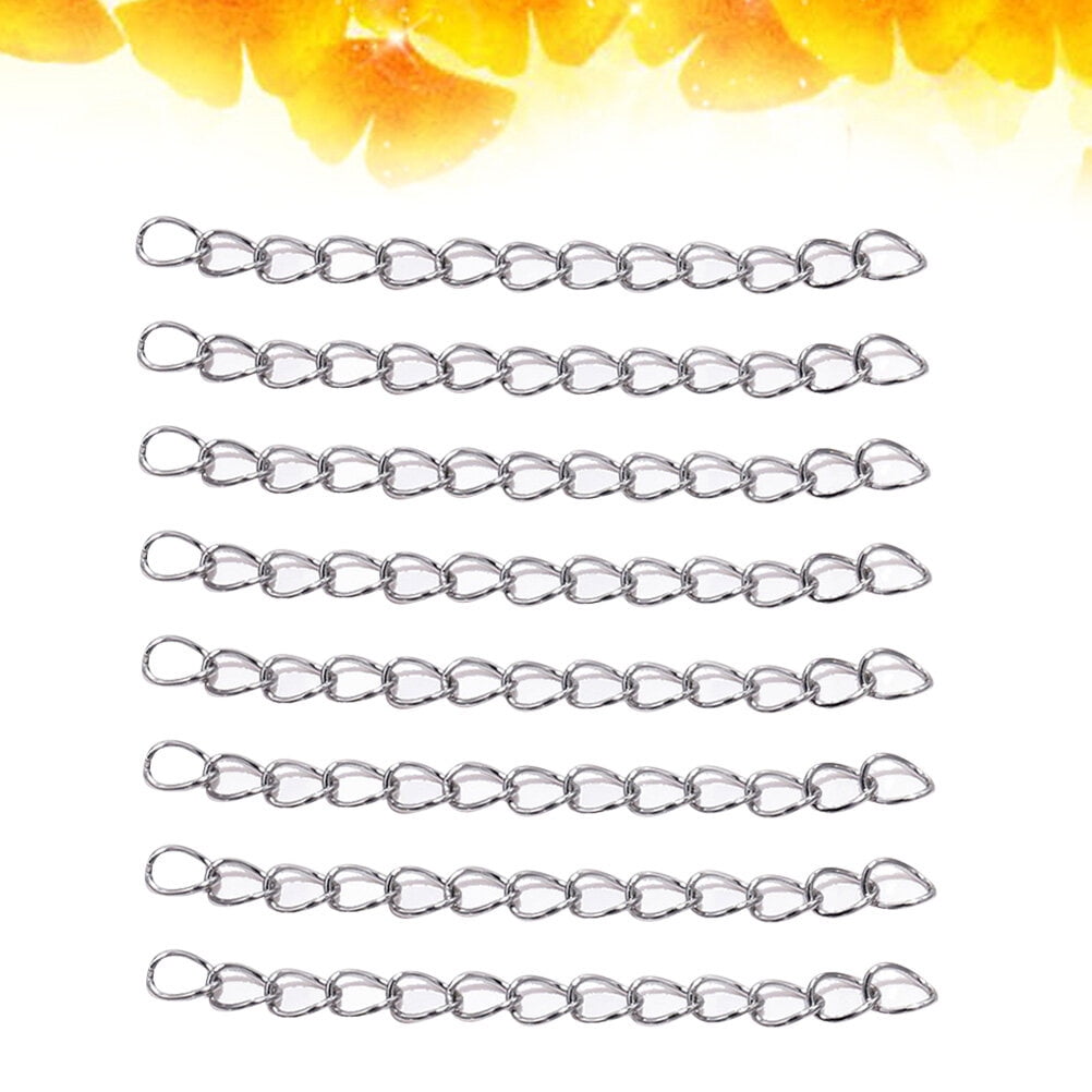Stainless Steel Extender Chains for Jewelry Making Silver 7cm - Walmart.com