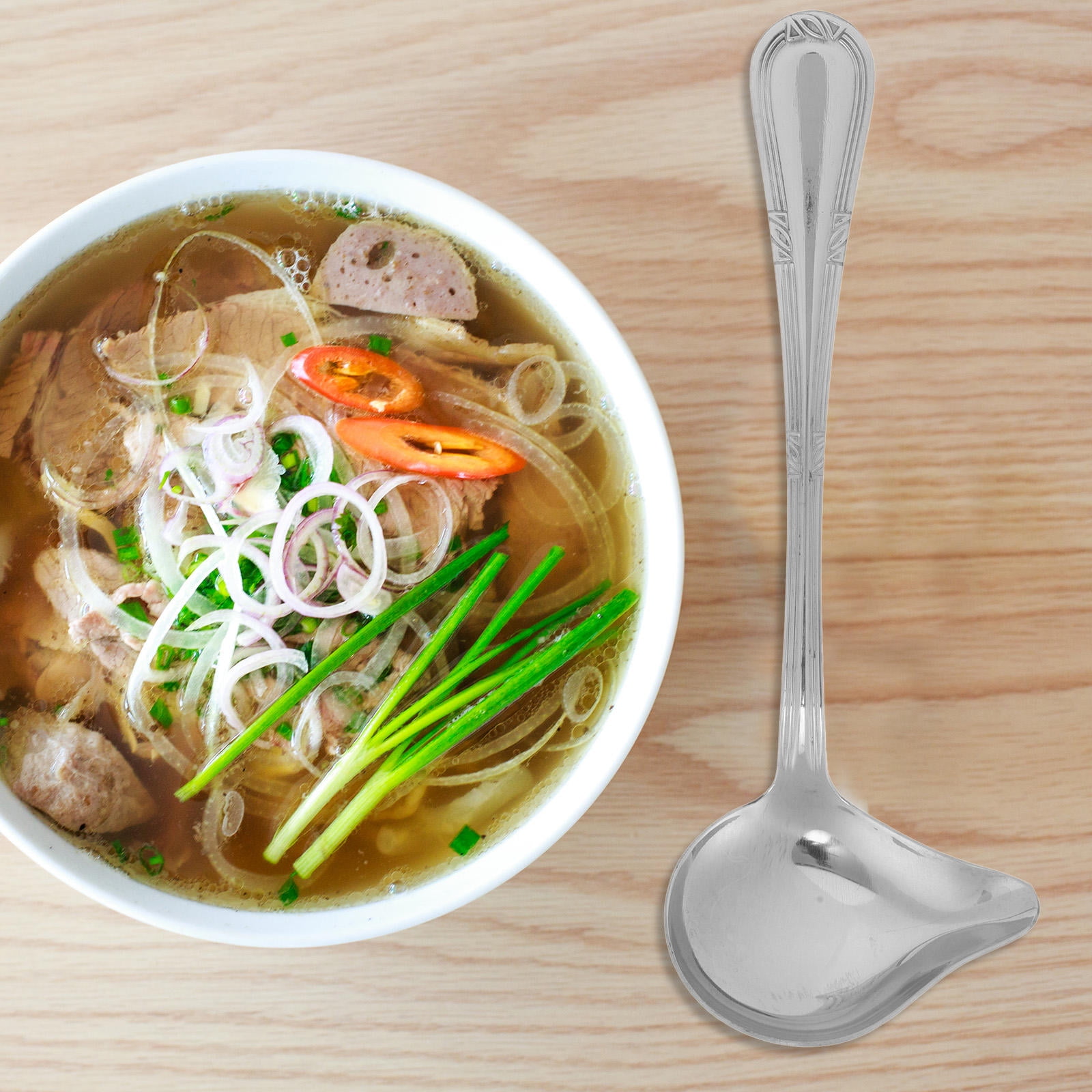 Stainless Steel Gravy Spoon Saucier Spoon Portion Control Ladle Sauce ...