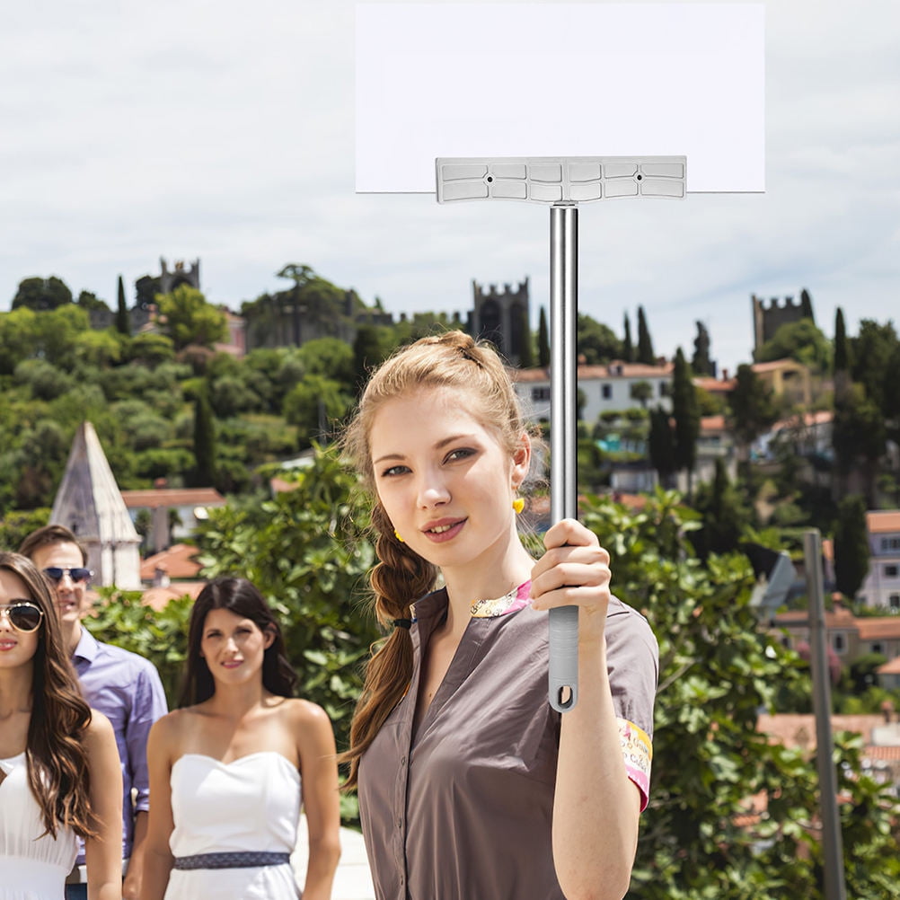 HOMEMAXS Stainless Steel Handheld Sign Holder Billboard Welcome Sign ...