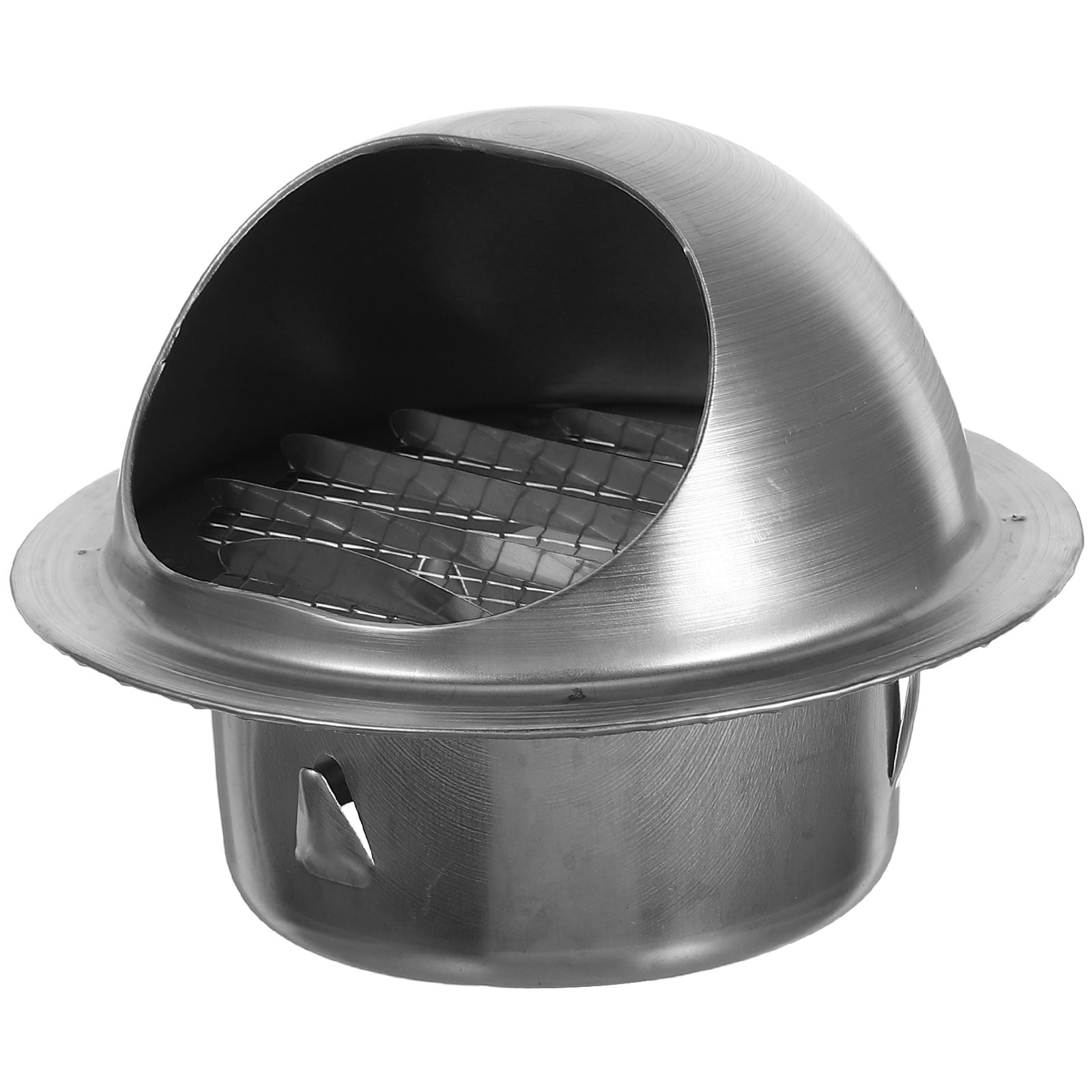 HOMEMAXS Stainless Steel Hood Exterior Vent Covers Round Dryer Silver ...