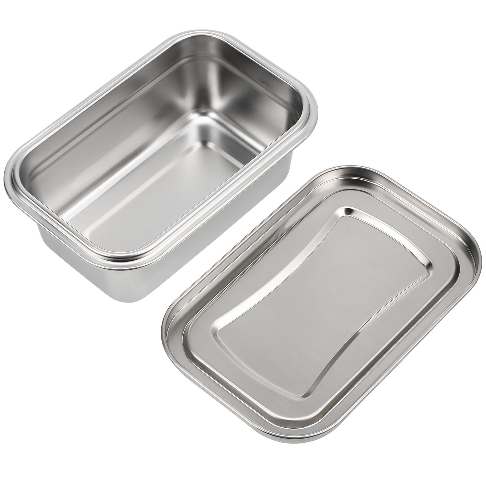 HOMEMAXS Stainless Steel Ice Cream Box for Refrigerator Sealed Storage ...