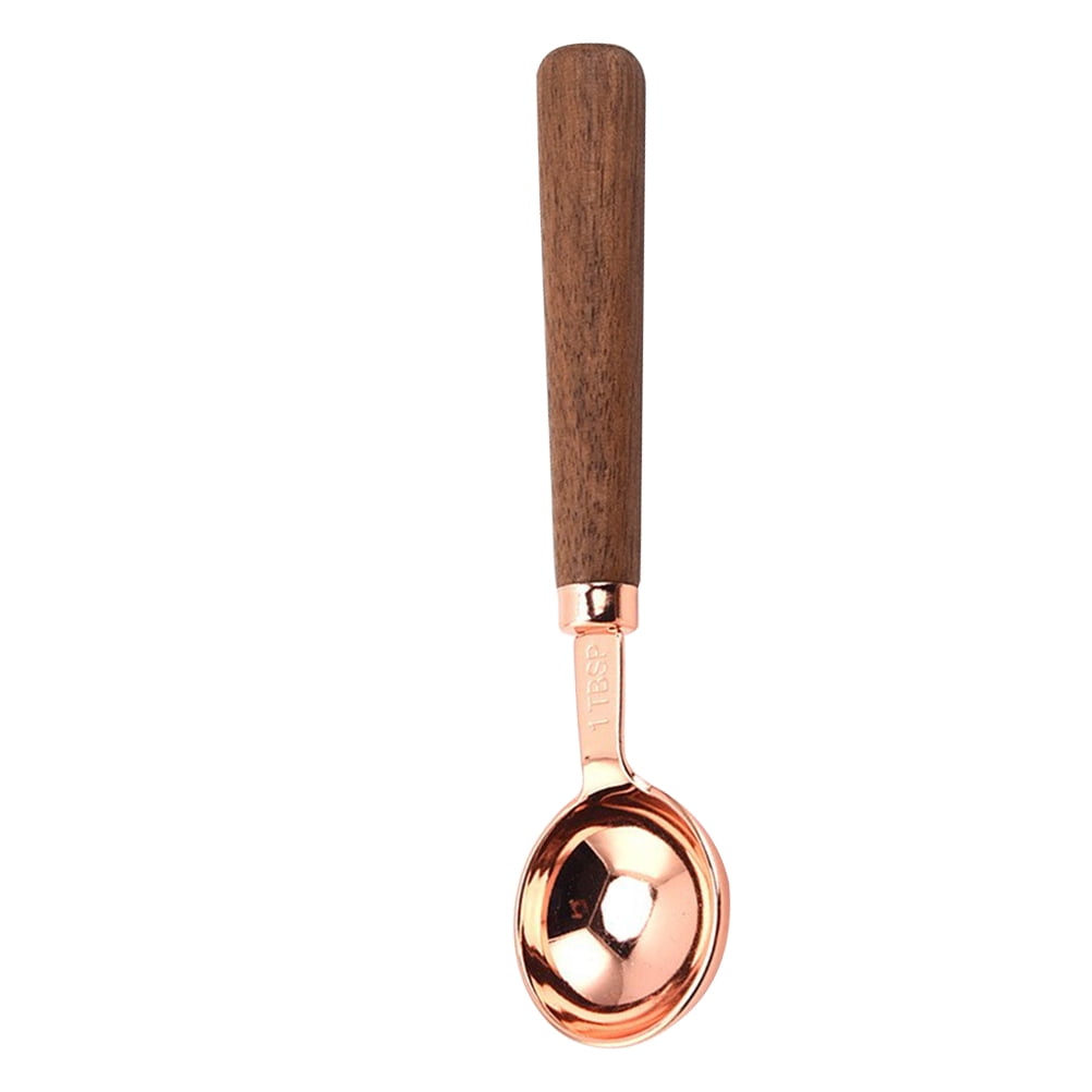 OULII Small Measuring Scoop Wood 1Set Cooks Multifunctional Coffee Bean ...