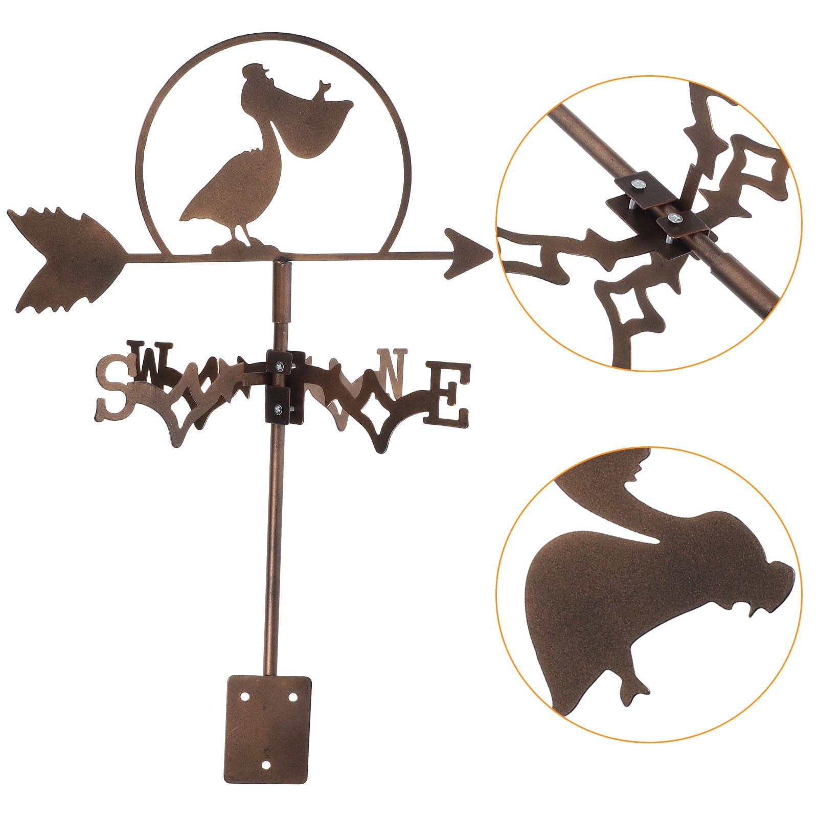 HOMEMAXS Stainless Steel Outdoor Weathervane Yard Weathervane Yard ...