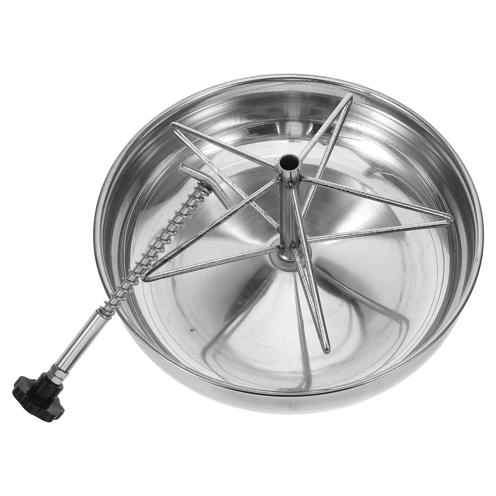 HOMEMAXS Stainless Steel Pig Trough Cow Bunny Dispenser Pet Hen Silver ...