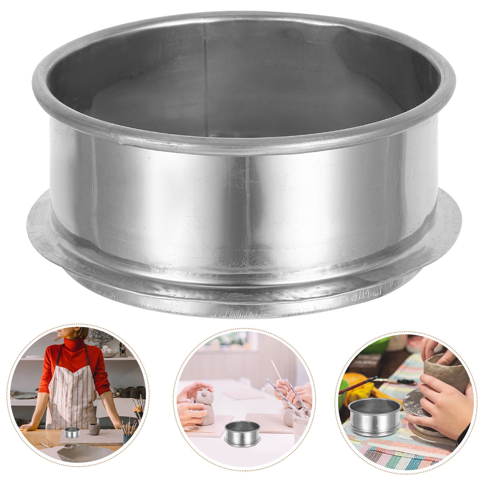 HOMEMAXS Stainless Steel Pottery Sieve for Art Supplies Clay and Paint ...