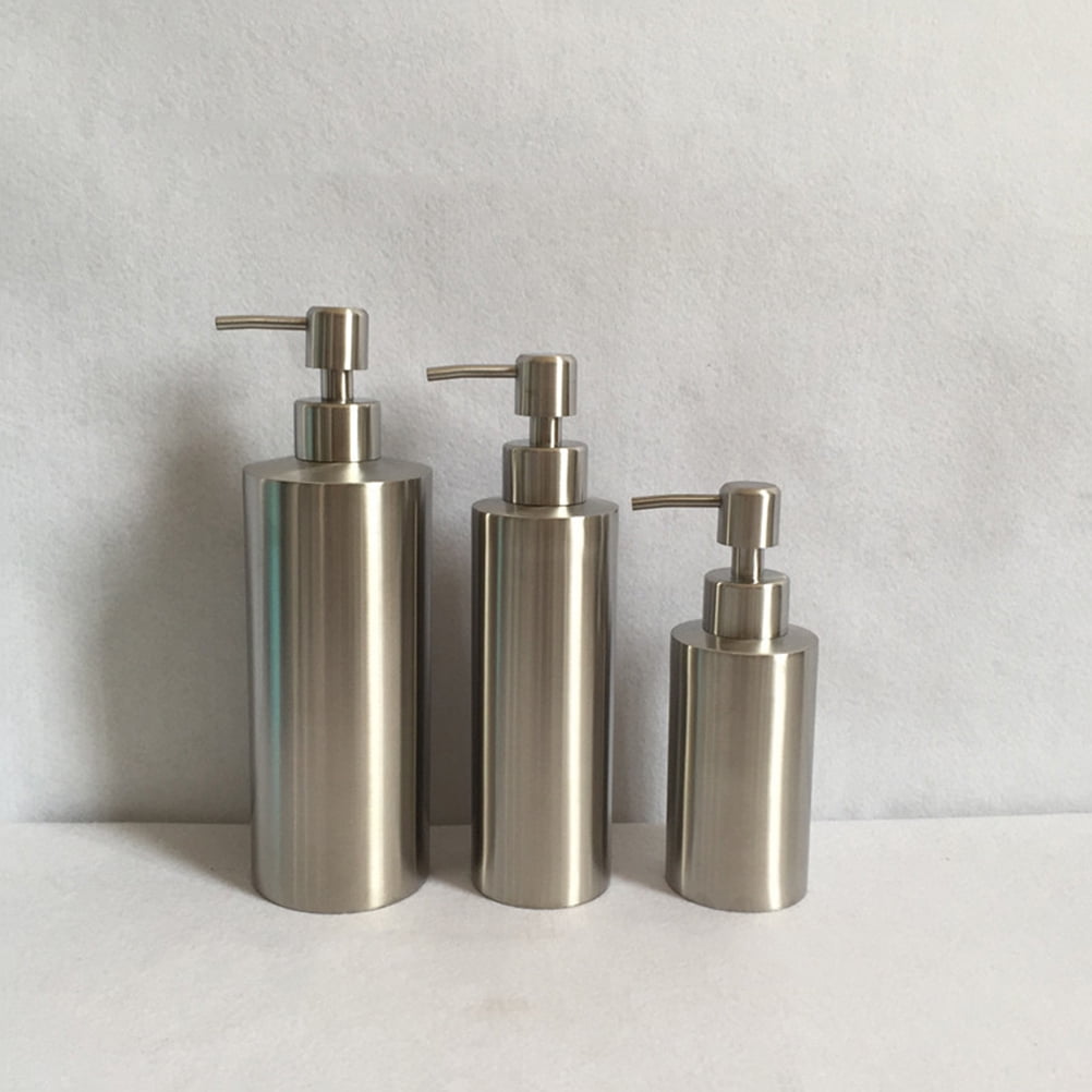 HOMEMAXS Stainless Steel Pump Soap Dispenser Kitchen Dispensers Silver ...