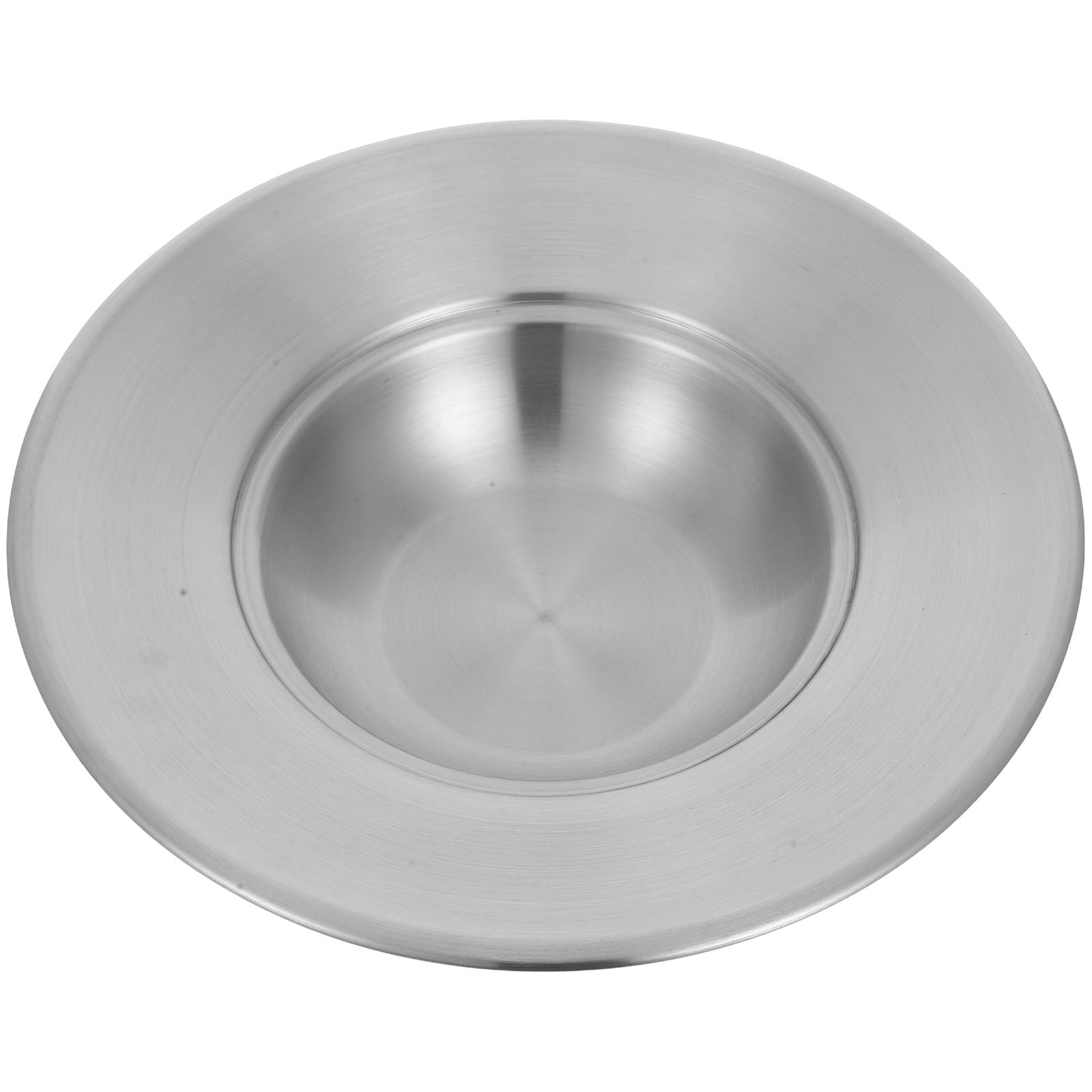 Stainless Steel Spaghetti Plate With Wide Rim For Serving Pasta Soup ...