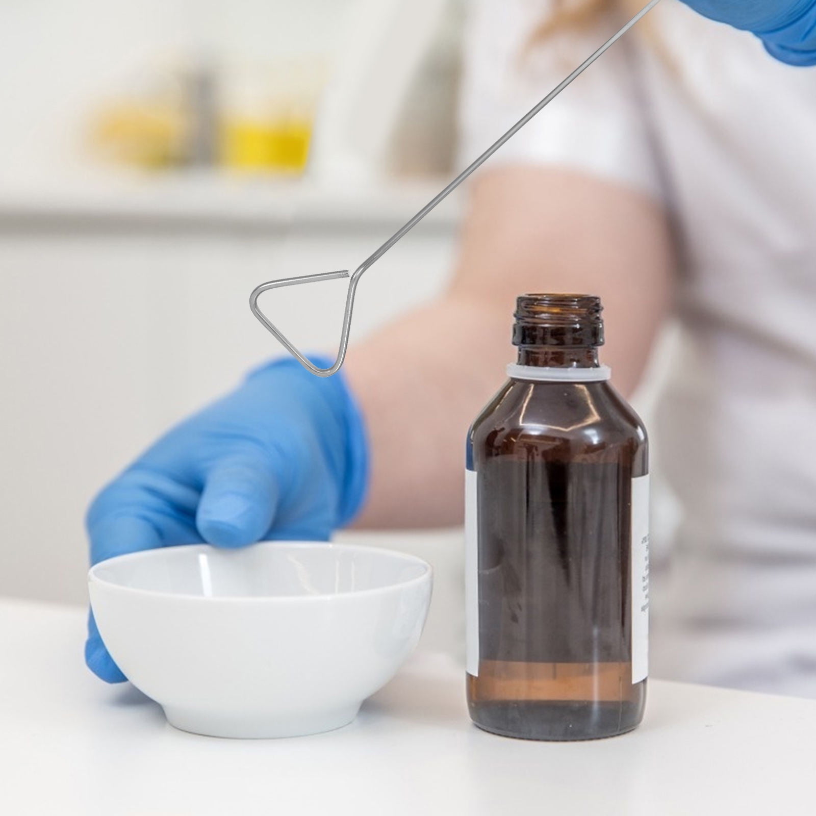 HOMEMAXS Stainless Steel Triangle Coating Rods for Lab Use Silver Color ...