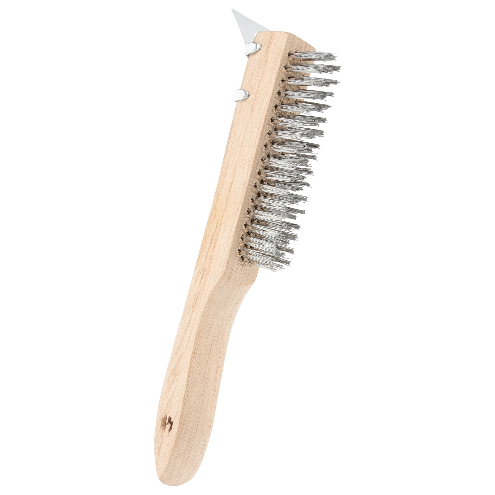 HOMEMAXS Stainless Steel Wire Brush for Cleaning Rust and Paint with ...