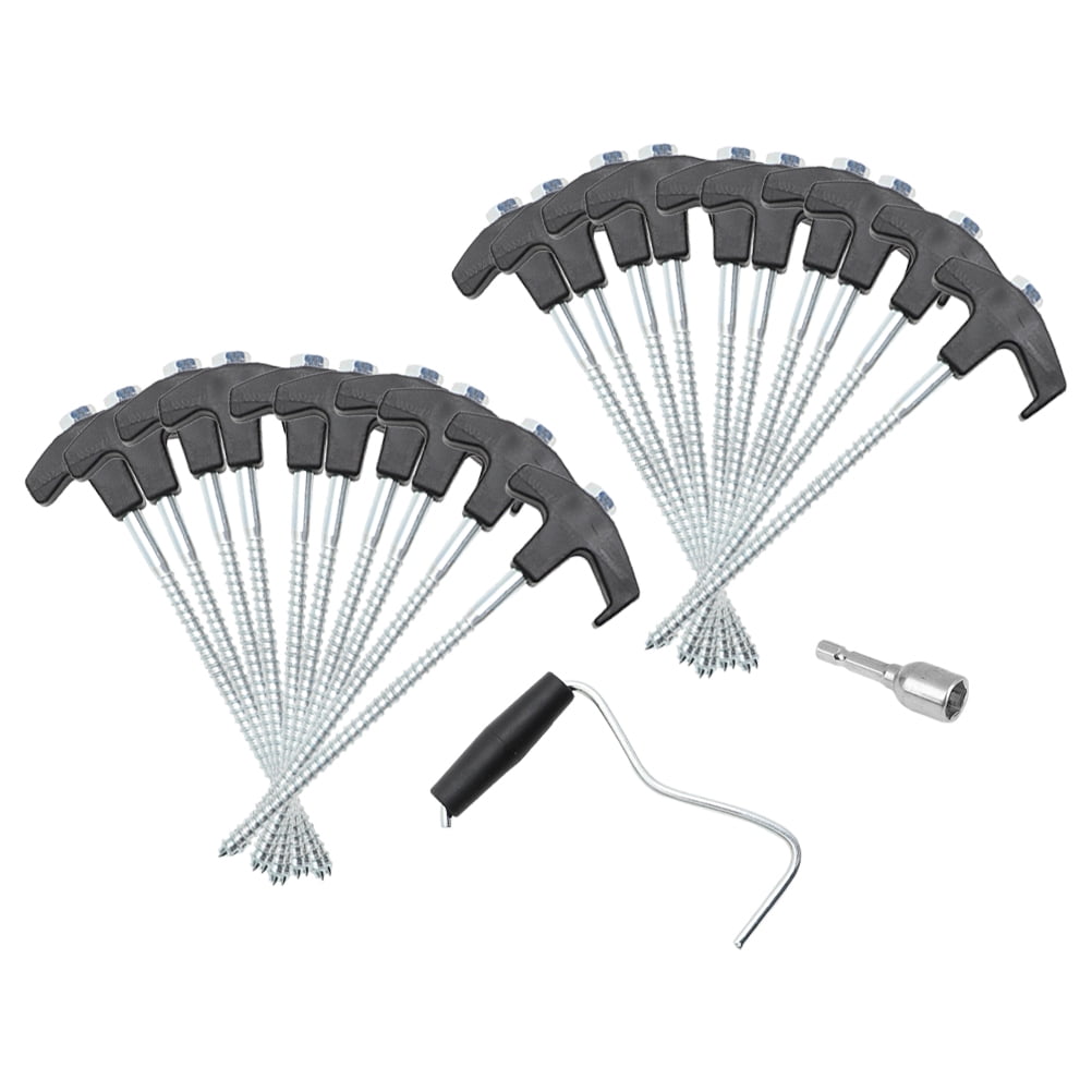 HOMEMAXS Stakes for Tarp Tent Pegs Camping Hammock Air Conditioner ...