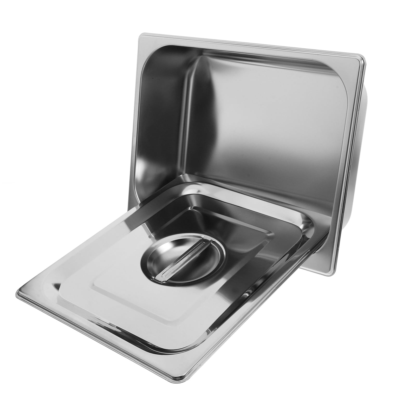 HOMEMAXS Steam Table Pan With Lid 1/2 Size Stainless Steel Anti ...