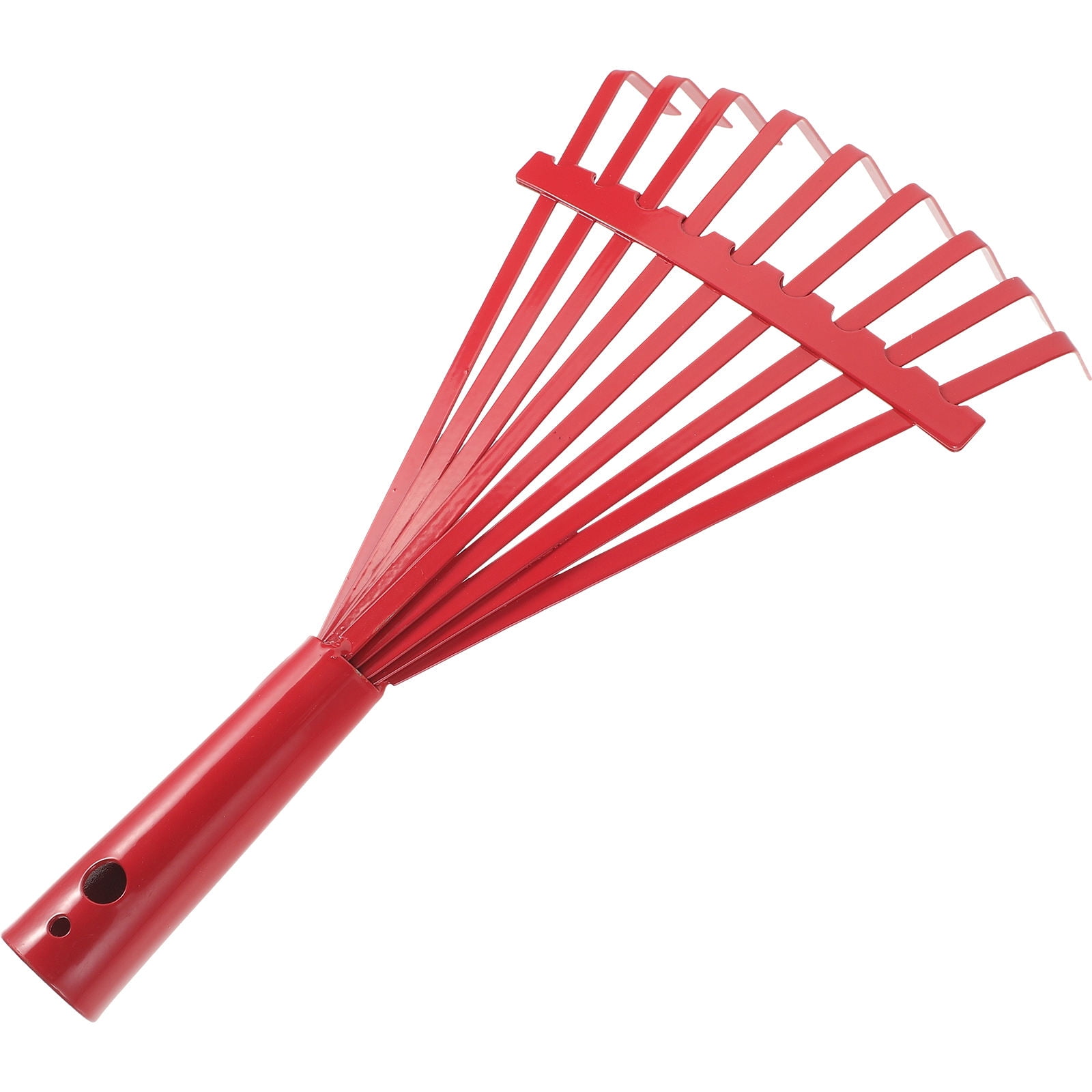 HOMEMAXS Steel Garden Rake for Outdoor Use Red Color Durable High ...
