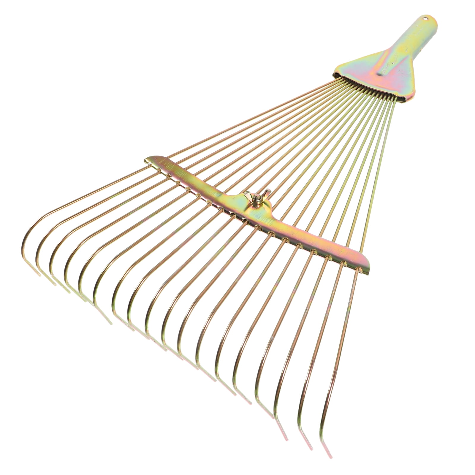 HOMEMAXS Steel Gardening Shrub Rake Sanitation Leaf Rake Cleaning ...