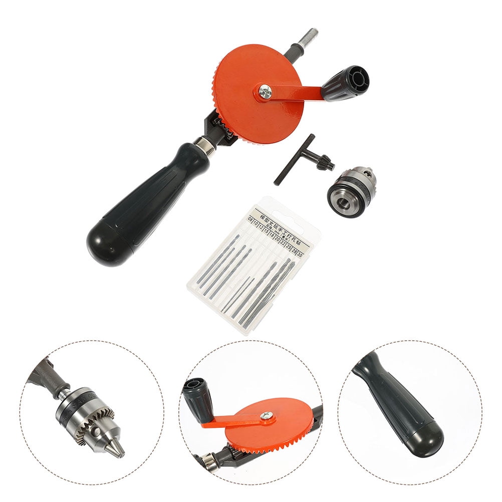 HOMEMAXS Steel Hand Drill Puncher Model Punching Manual Masonry Black ...