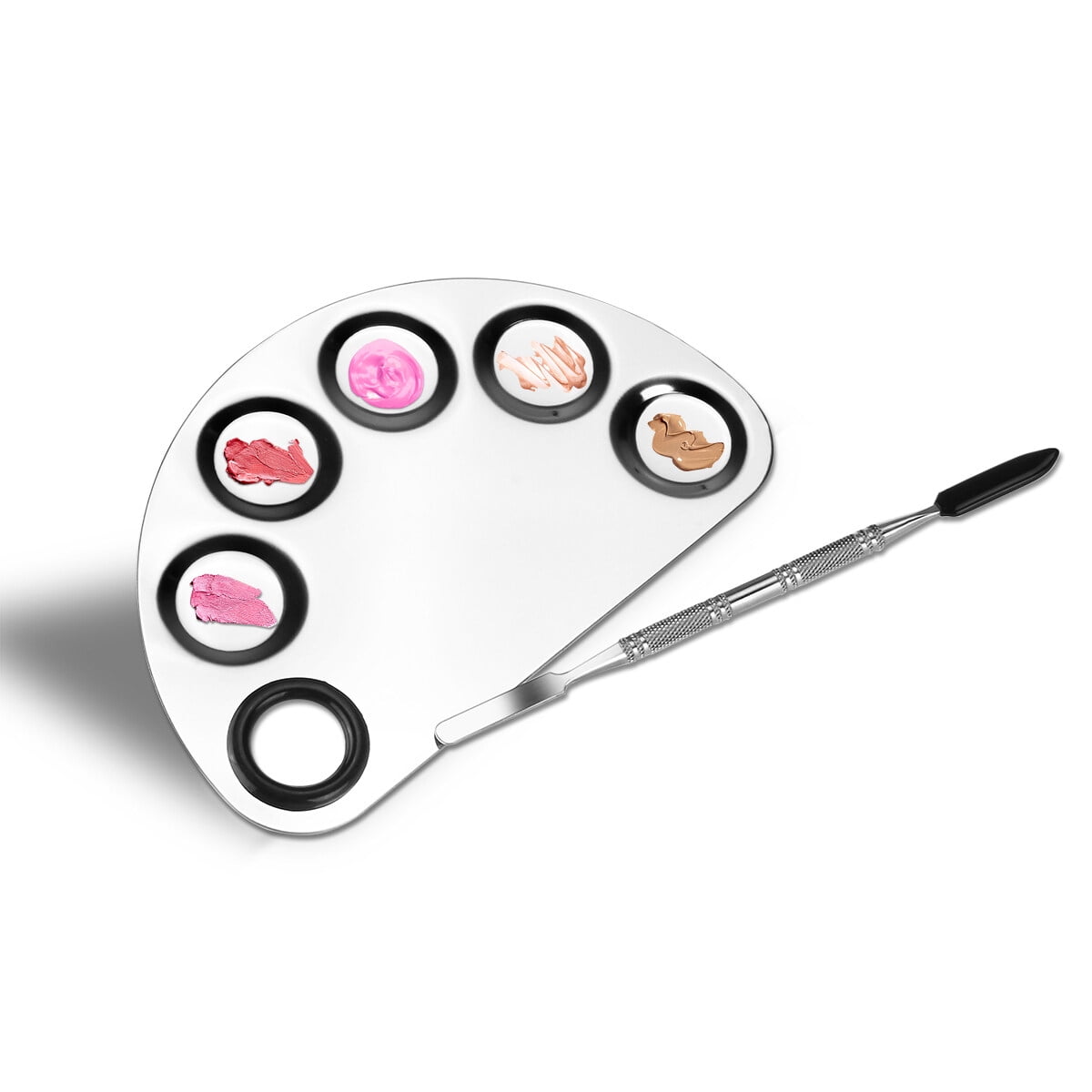 HOMEMAXS Steel Plate Scrapers Makeup Palette Lipstick Blending Fashion ...