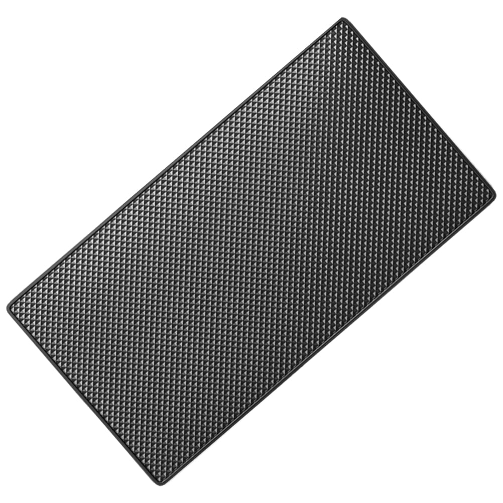 HOMEMAXS Black PU Dashboard Mat with Strong Adhesive for Phone ...