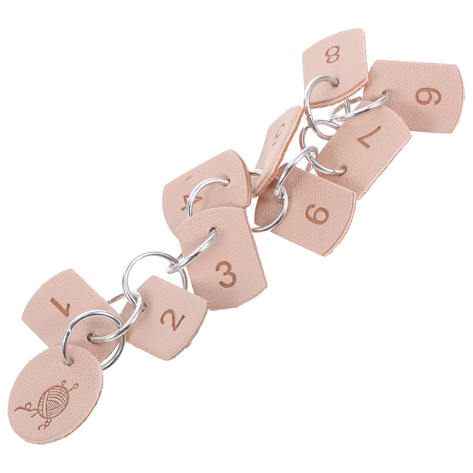 HOMEMAXS Stitch Marker Row Counting Chain PU Leather Stitch Marker ...