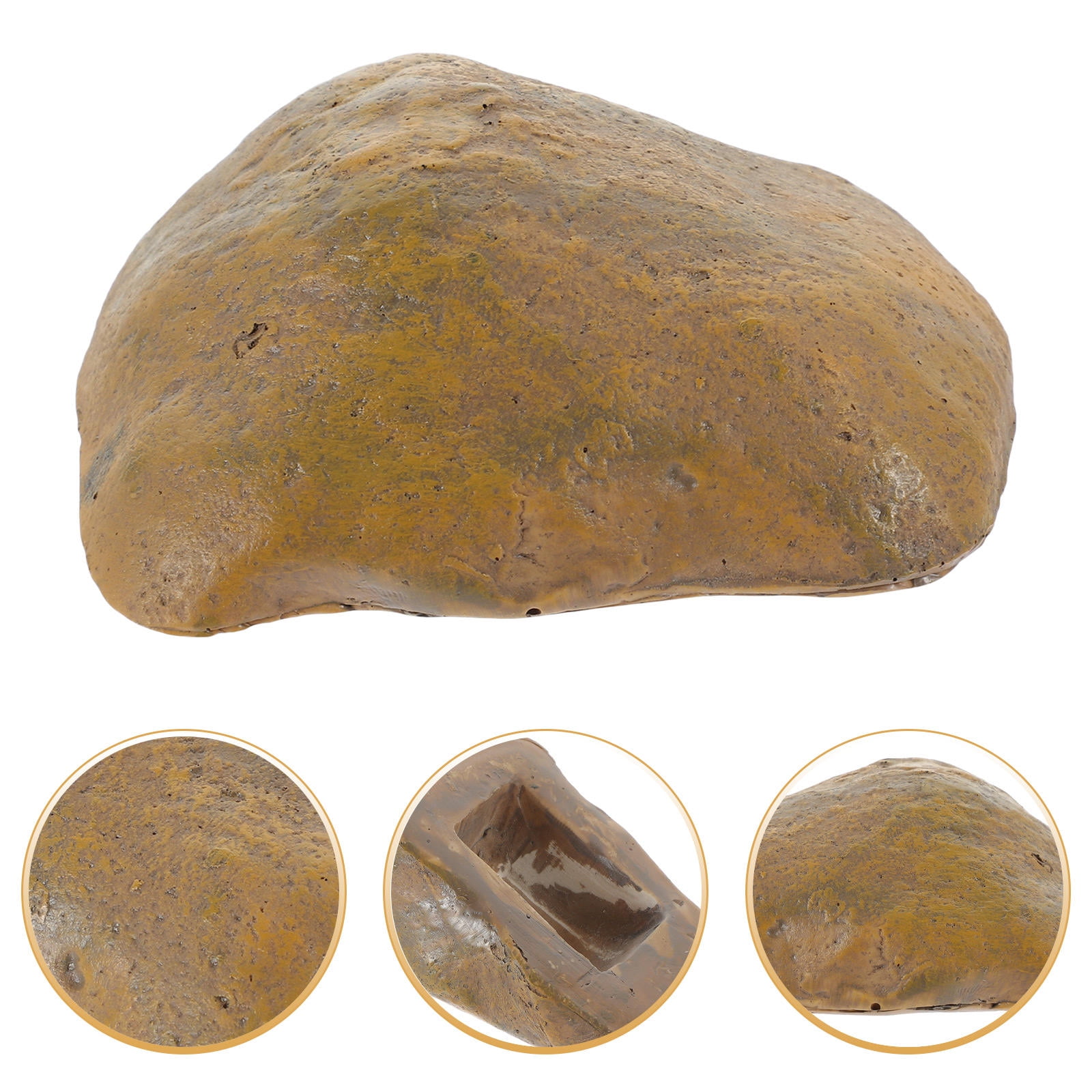 HOMEMAXS Stone Key Box Hider for Outdoor Keys Holder Keychain The Rock ...