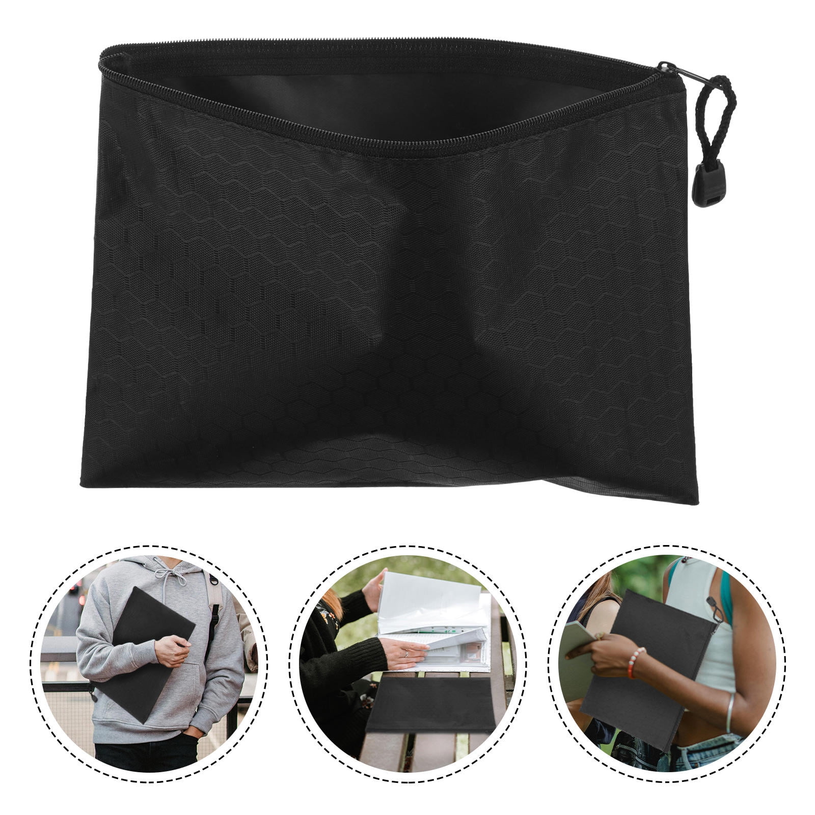 HOMEMAXS Oxford Cloth Zipper Pouch File Zipper Pouch Zipper Papers Bag ...