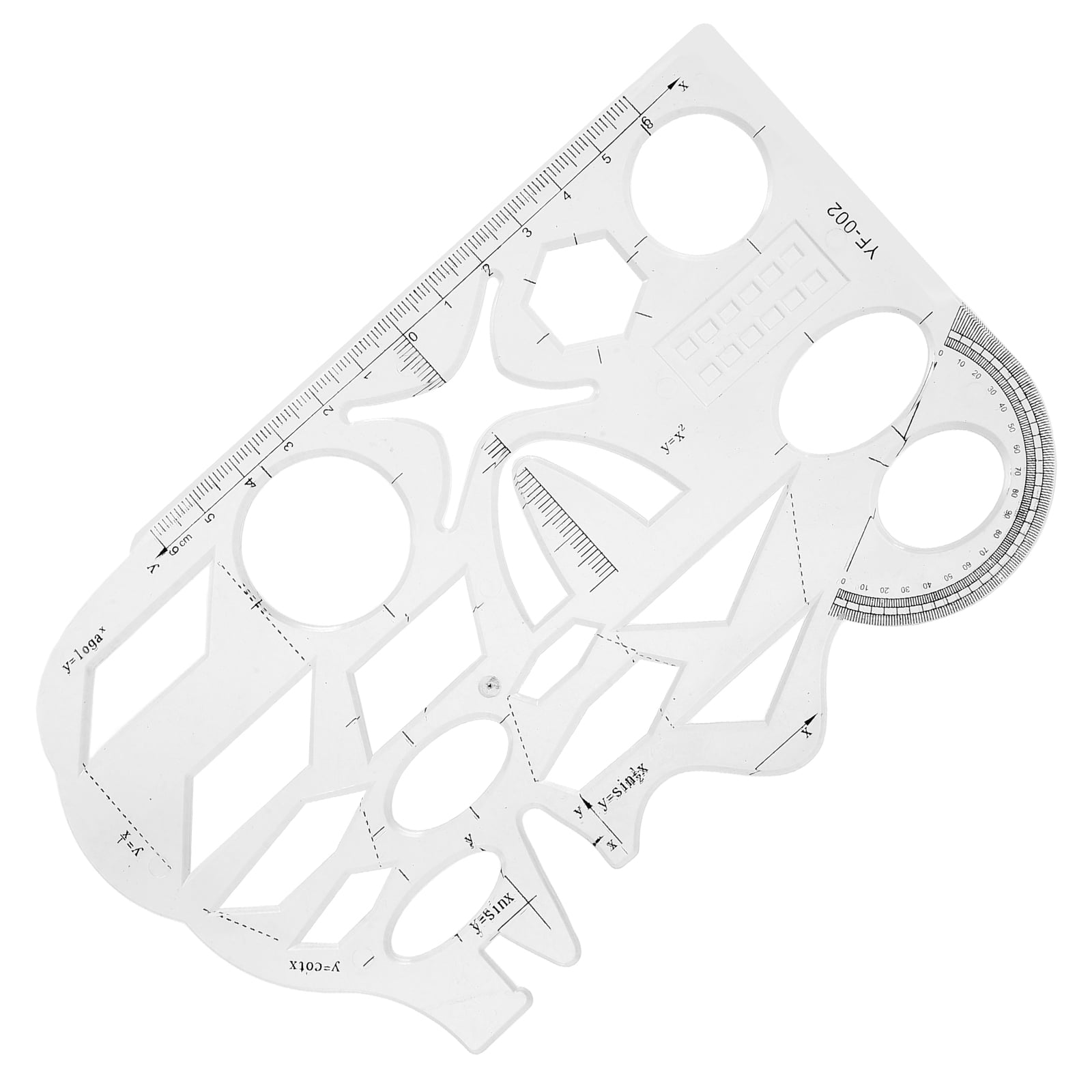 HOMEMAXS Students Drawing Template Plastic Stencil Template Drafting ...