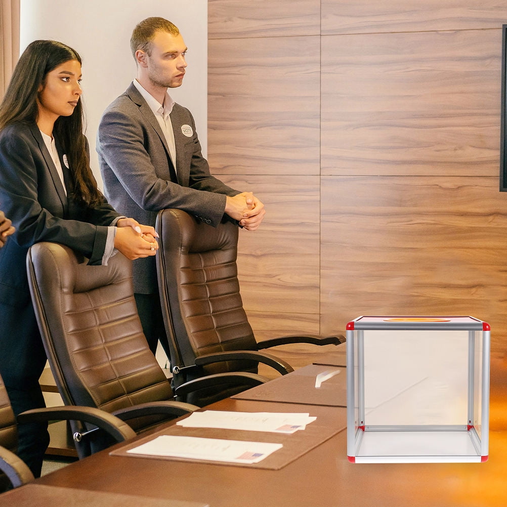 HOMEMAXS Suggestion Mailbox Lottery Case Square Raffle Ticket Boxes ...