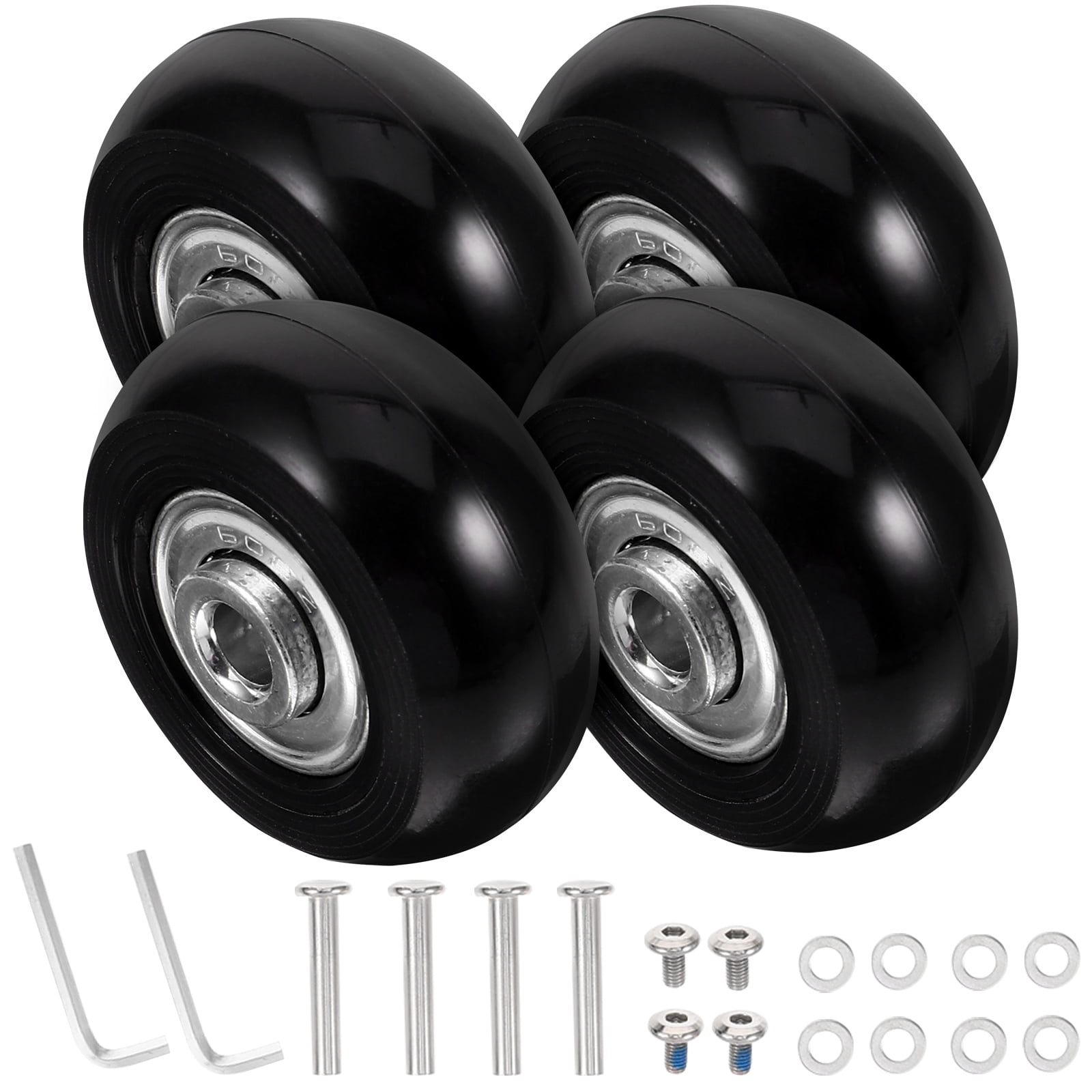 HOMEMAXS Suitcase Repair Wheel Wheels Smooth Maneuverability - Walmart.com