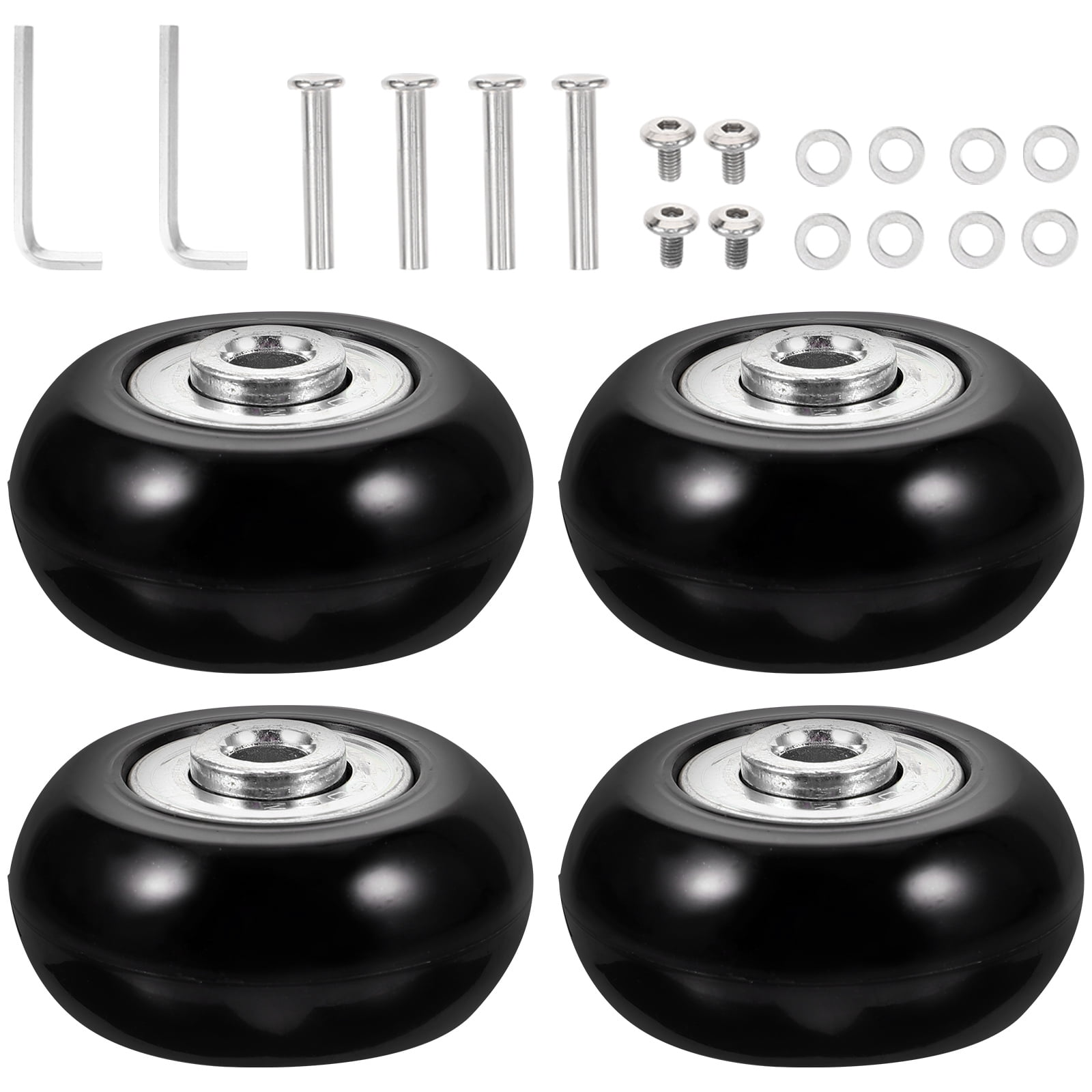 HOMEMAXS Suitcase Wheels Replacement Luggage Swivel Mute for Caster ...