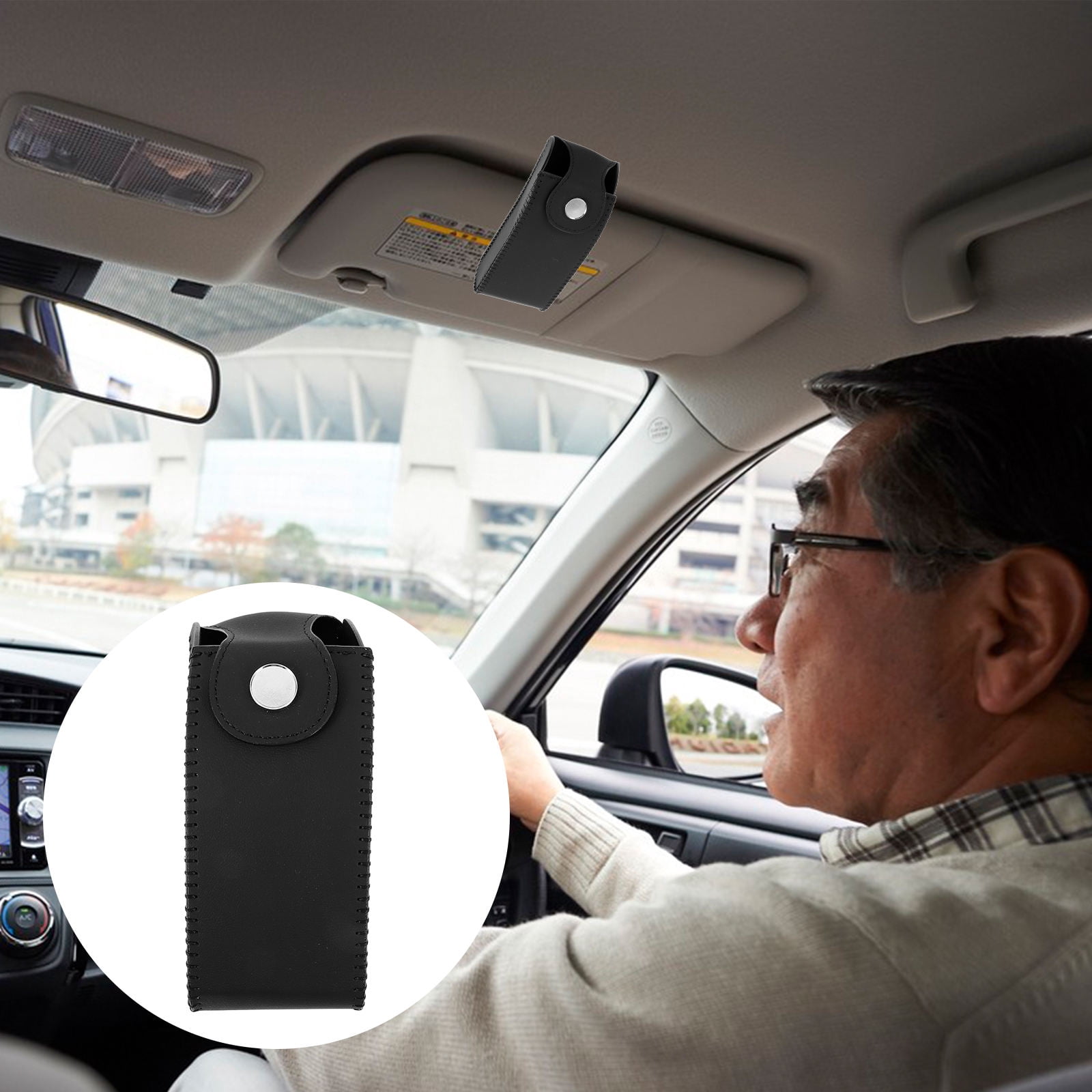 Sunshade Car Glasses Box Man 15.50X7.00X4.00CM Black - Walmart.com