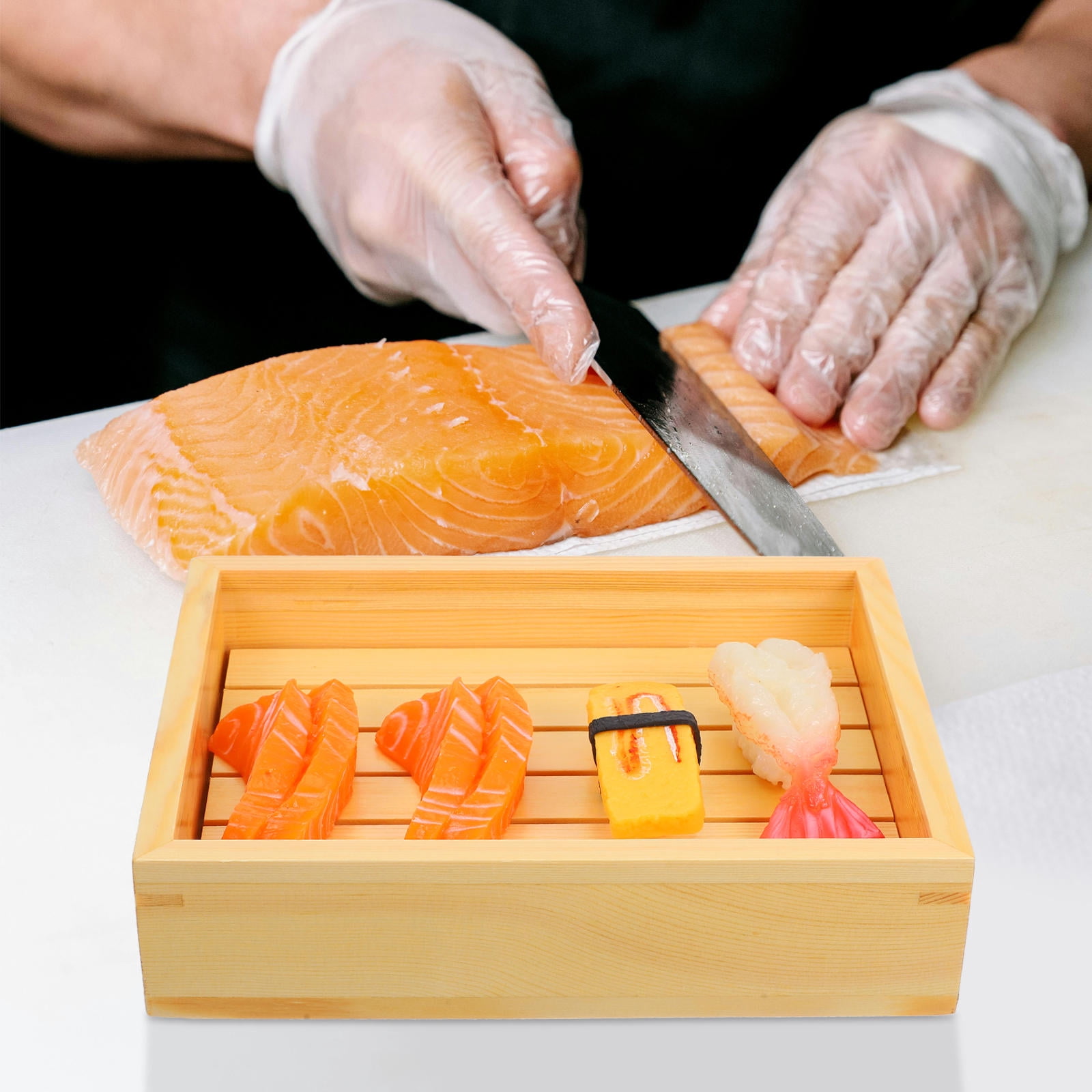 HOMEMAXS Sushi Serving Plate Restaurant Sushi Tray Japanese Style Snack ...