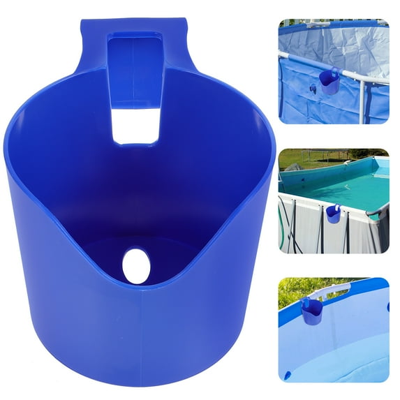Minkissy Drinks Pool Cup Holders Blue Plastic Stable Placement 1Pack 5 ...