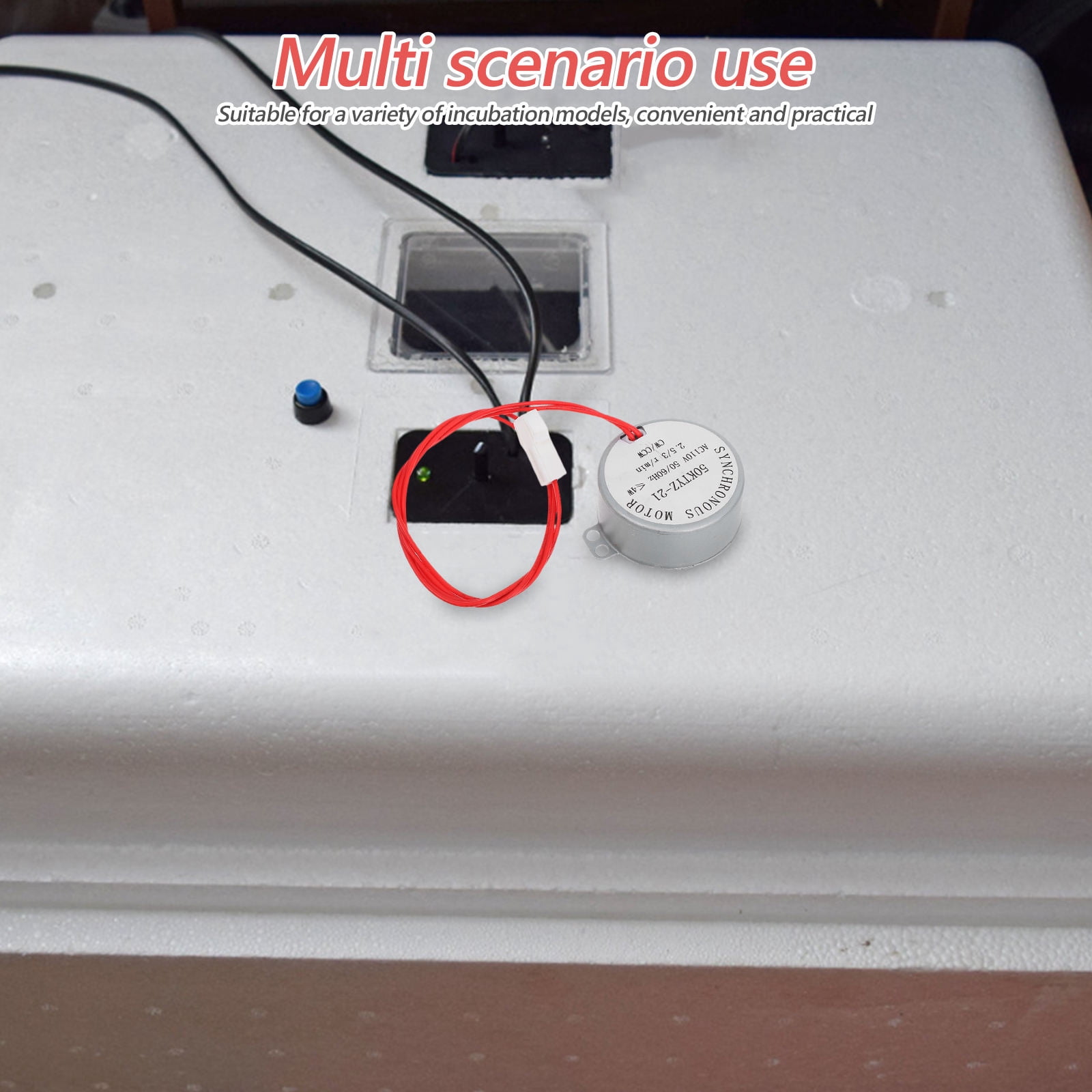 HOMEMAXS Synchronous Egg Turner Motor for Chicken Egg Incubator ...