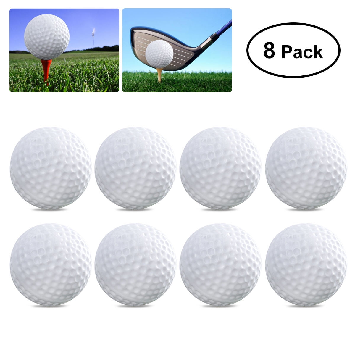 HOMEMAXS TOYMYTOY 8pcs Plastic Balls Game Toy Balls Practice Balls for ...
