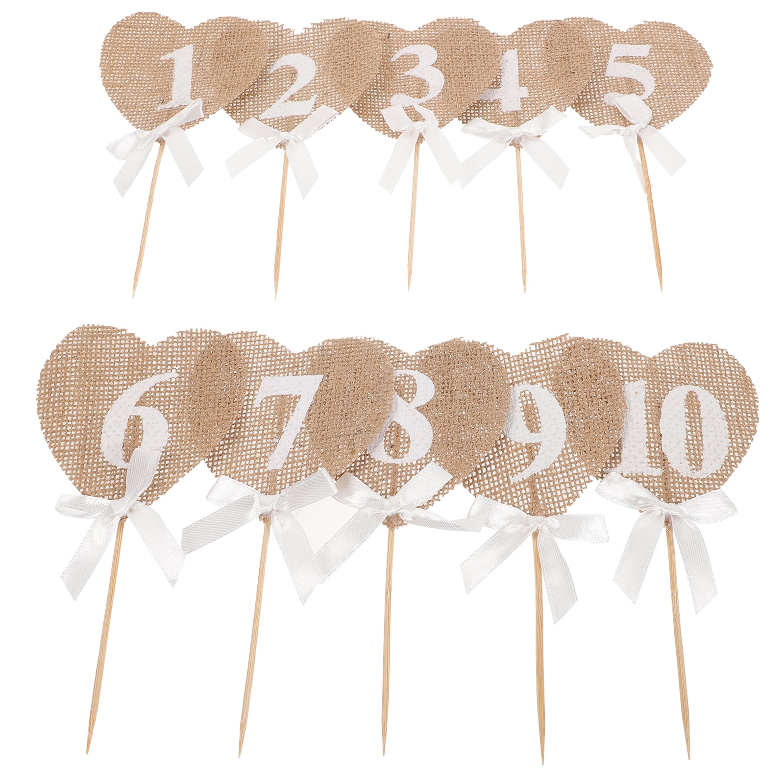 HOMEMAXS Table Numbers Paper Lantern Bolt Bushing Burlap Table Numbers ...