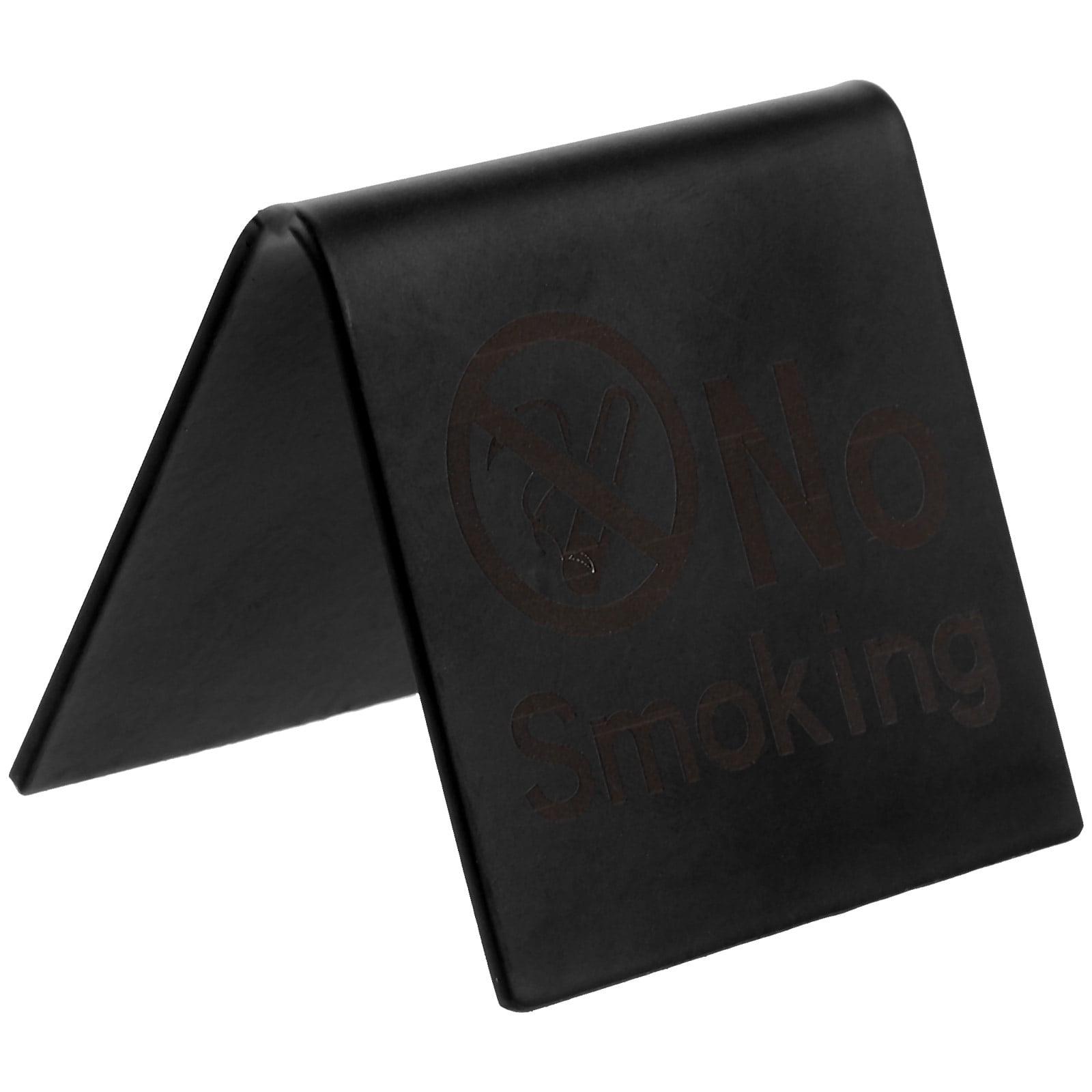 HOMEMAXS Tabletop Stainless Steel Tent Sign No-smoking Table Sign ...