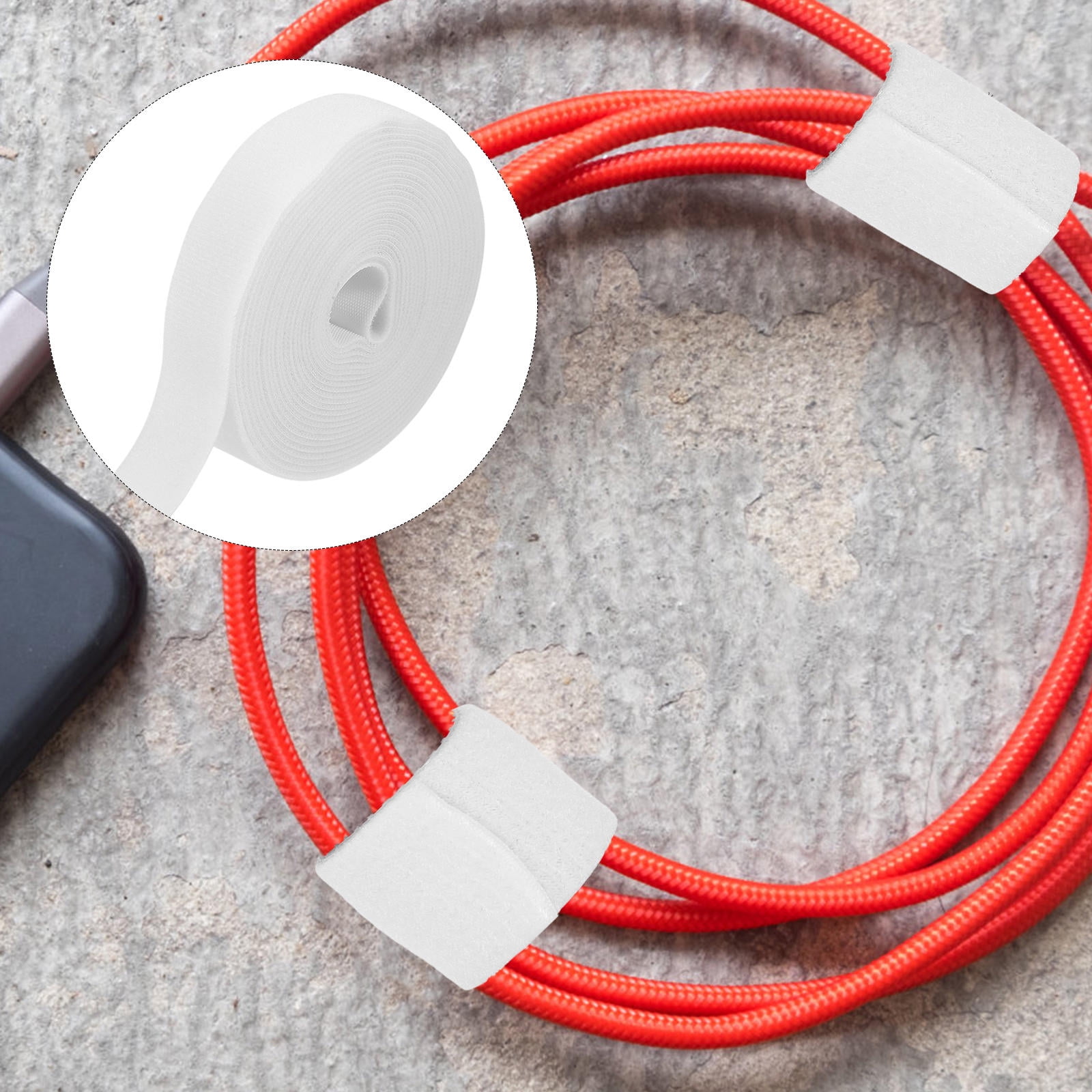 HOMEMAXS Tape Hook Cable Management Belt Cable Rope Tie 10.5X10.5X2.5 ...